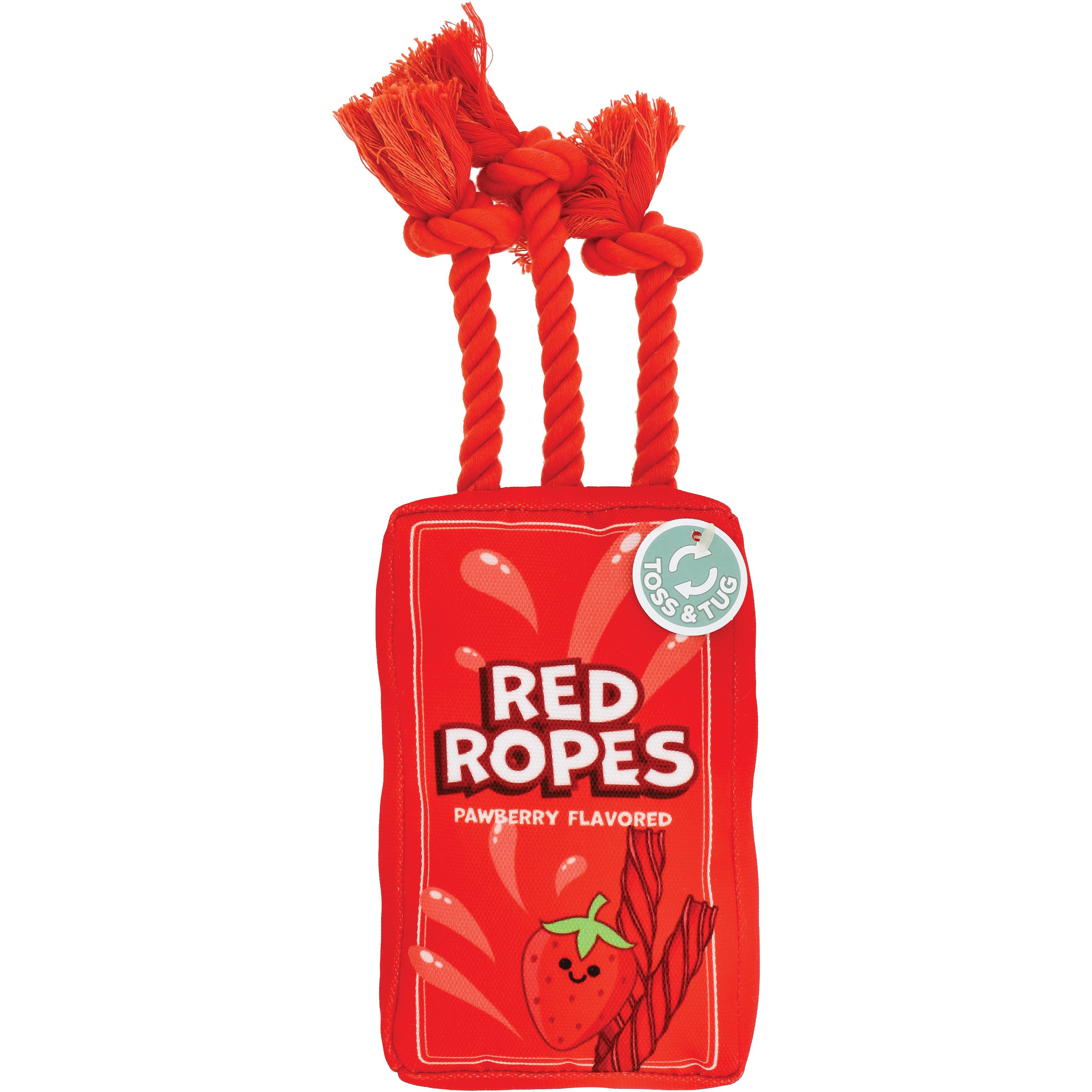 Woof & Whiskers Rope Dog Toy - Red Licorice - Shop Plush Toys at H-E-B