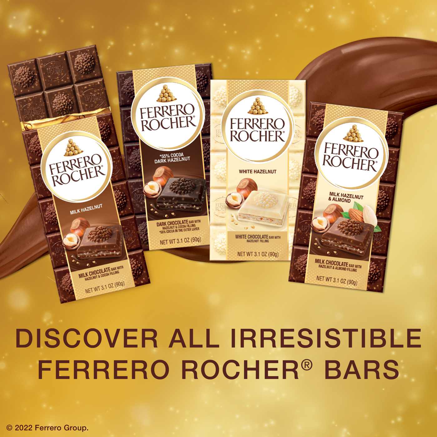 Ferrero Rocher Milk Hazelnut & Almond Chocolate Bar - Shop Candy at H-E-B