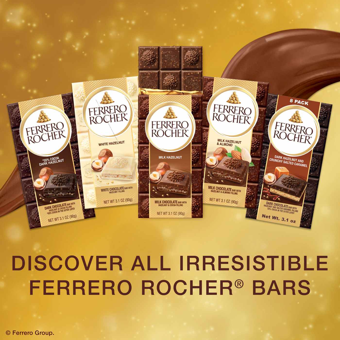 Ferrero Rocher Milk Hazelnut Chocolate Bar - Shop Candy at H-E-B