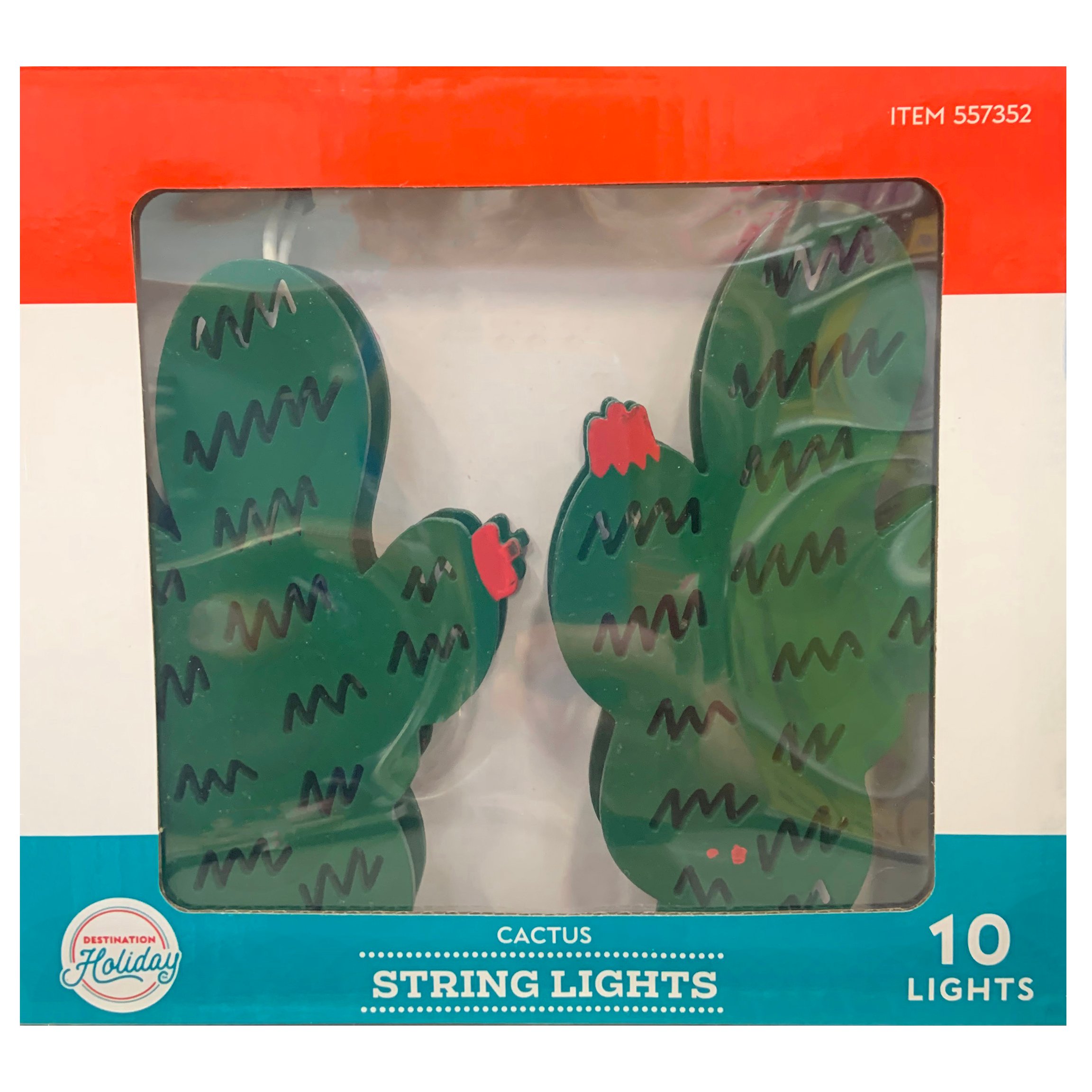 Destination Holiday Cactus Shape String Lights - Shop Seasonal decor at ...