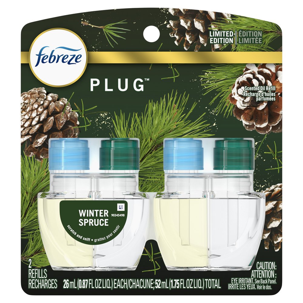 Febreze Plug Winter Spruce Scented Oil Refills - Shop Air fresheners at ...