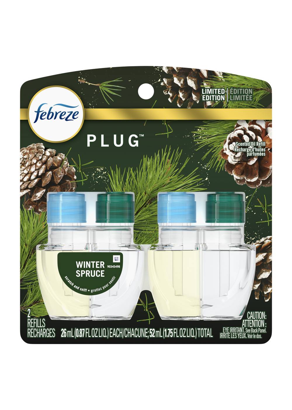 Febreze Plug Winter Spruce Scented Oil Refills - Shop Air fresheners at ...