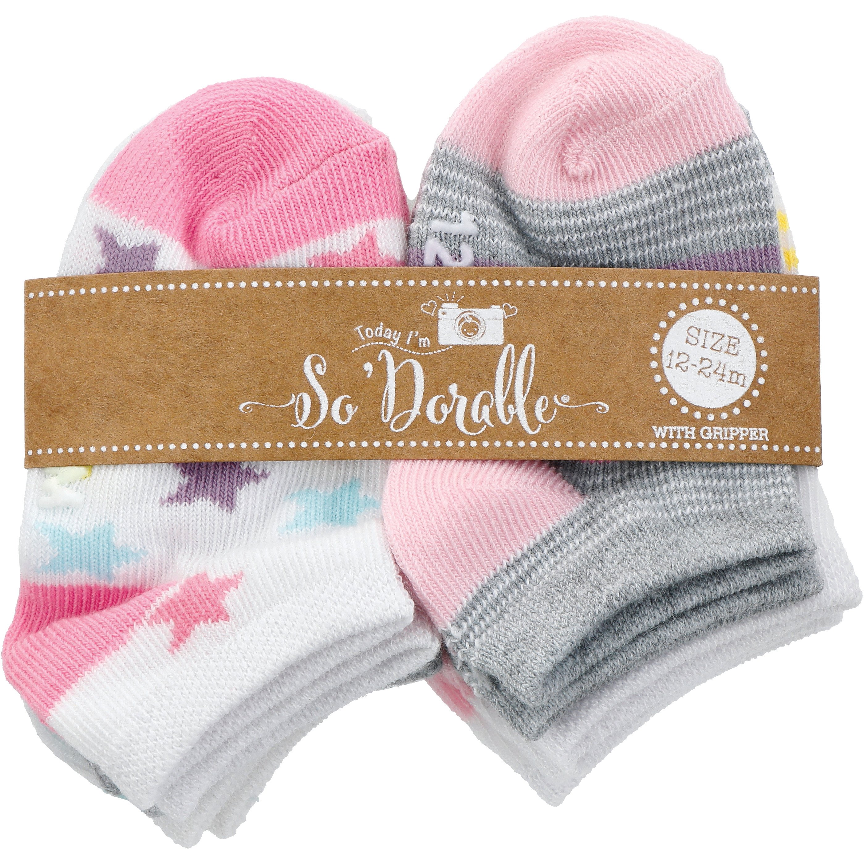 So 'Dorable 6 Star Theme Kids No Show Gripper Fashion Socks - Shop ...