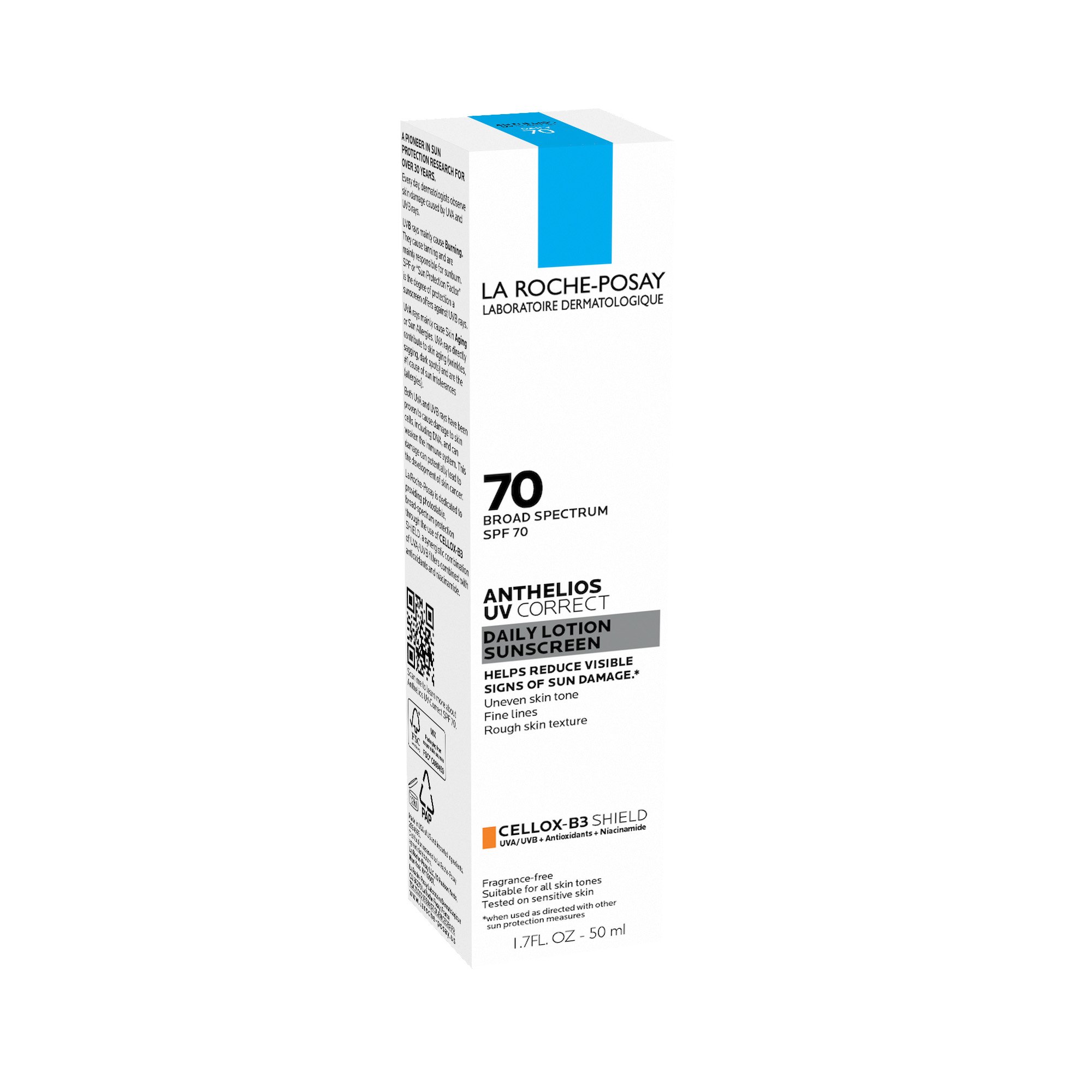 La Roche-Posay Anthelios UV Correct Daily Lotion Sunscreen SPF 70 ...