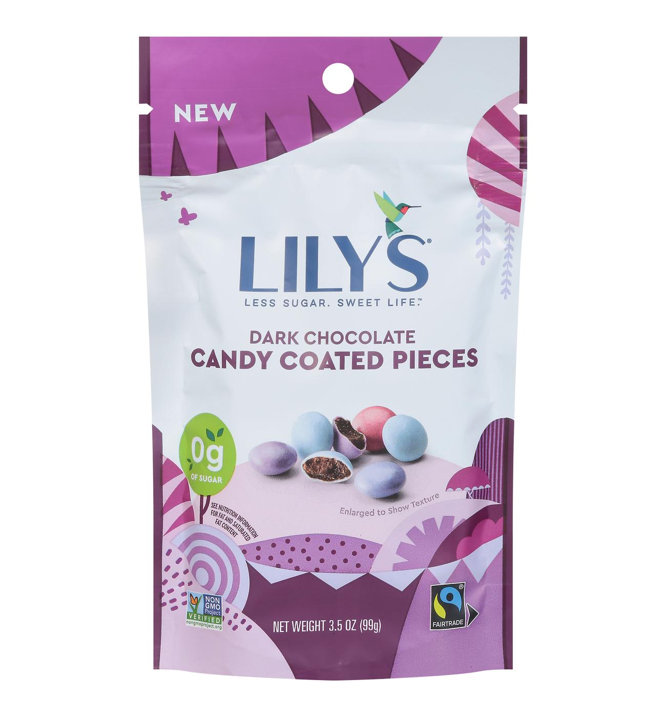 Lily's Dark Chocolate Candy Coated Pieces - Shop Candy at H-E-B