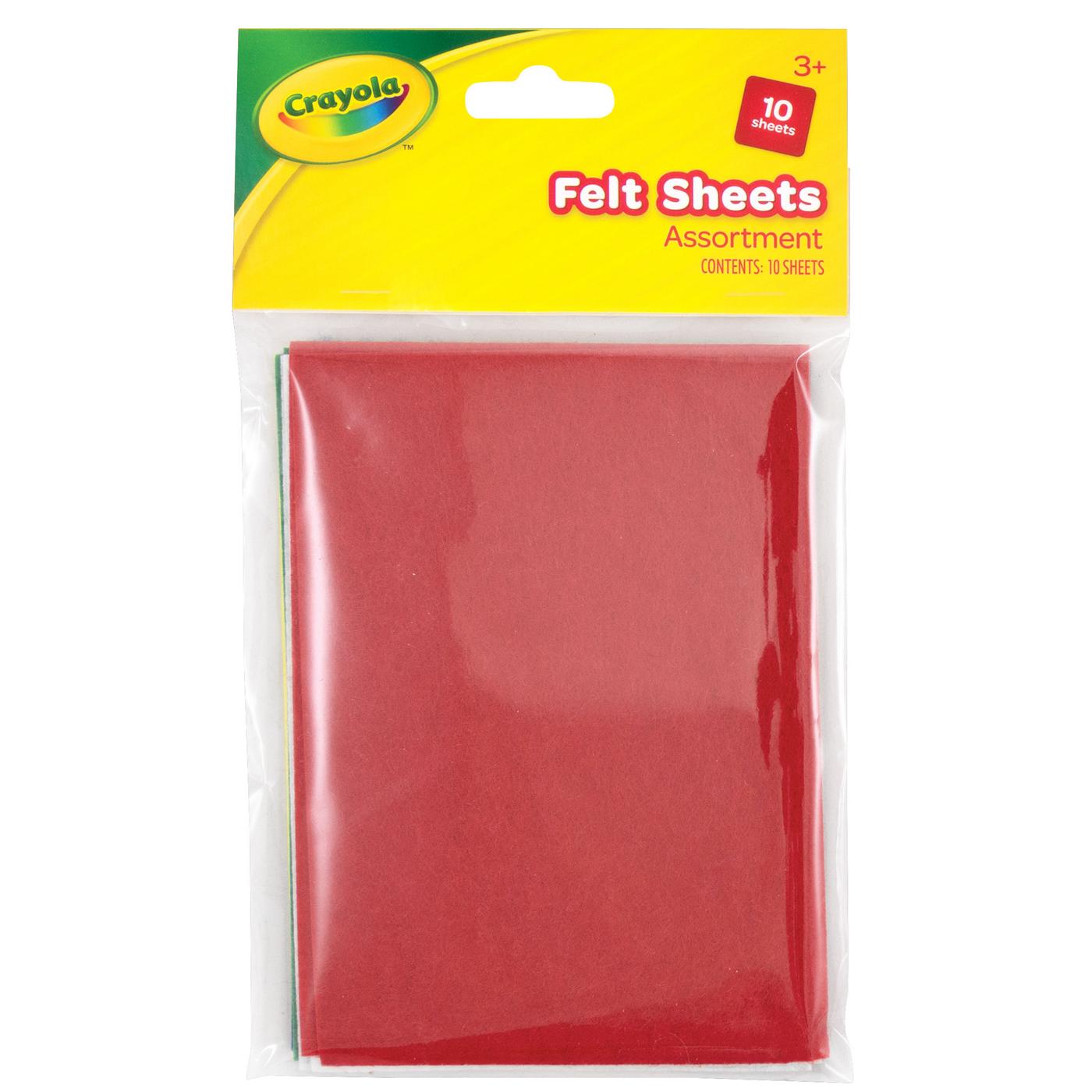 Crayola Assorted Felt Craft Sheets - Shop Craft basics at H-E-B