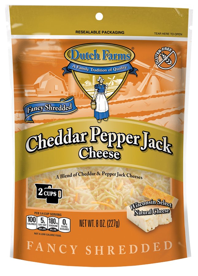 Dutch Farms Fancy Shredded Cheddar Pepper Jack Cheese - Shop Cheese at ...