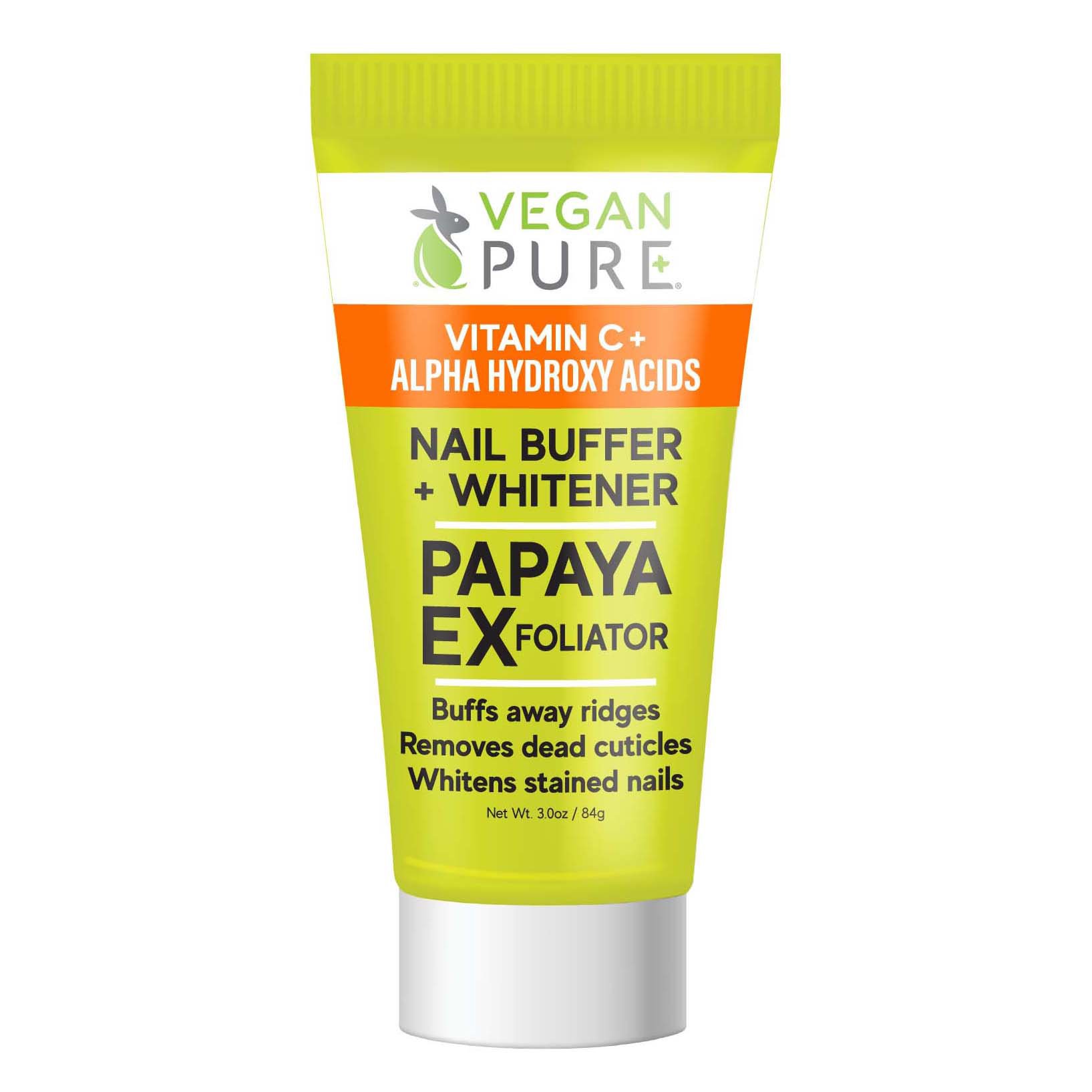 Vegan Pure Nail Buffer + Whitener Papaya Exfoliator - Shop Treatments ...