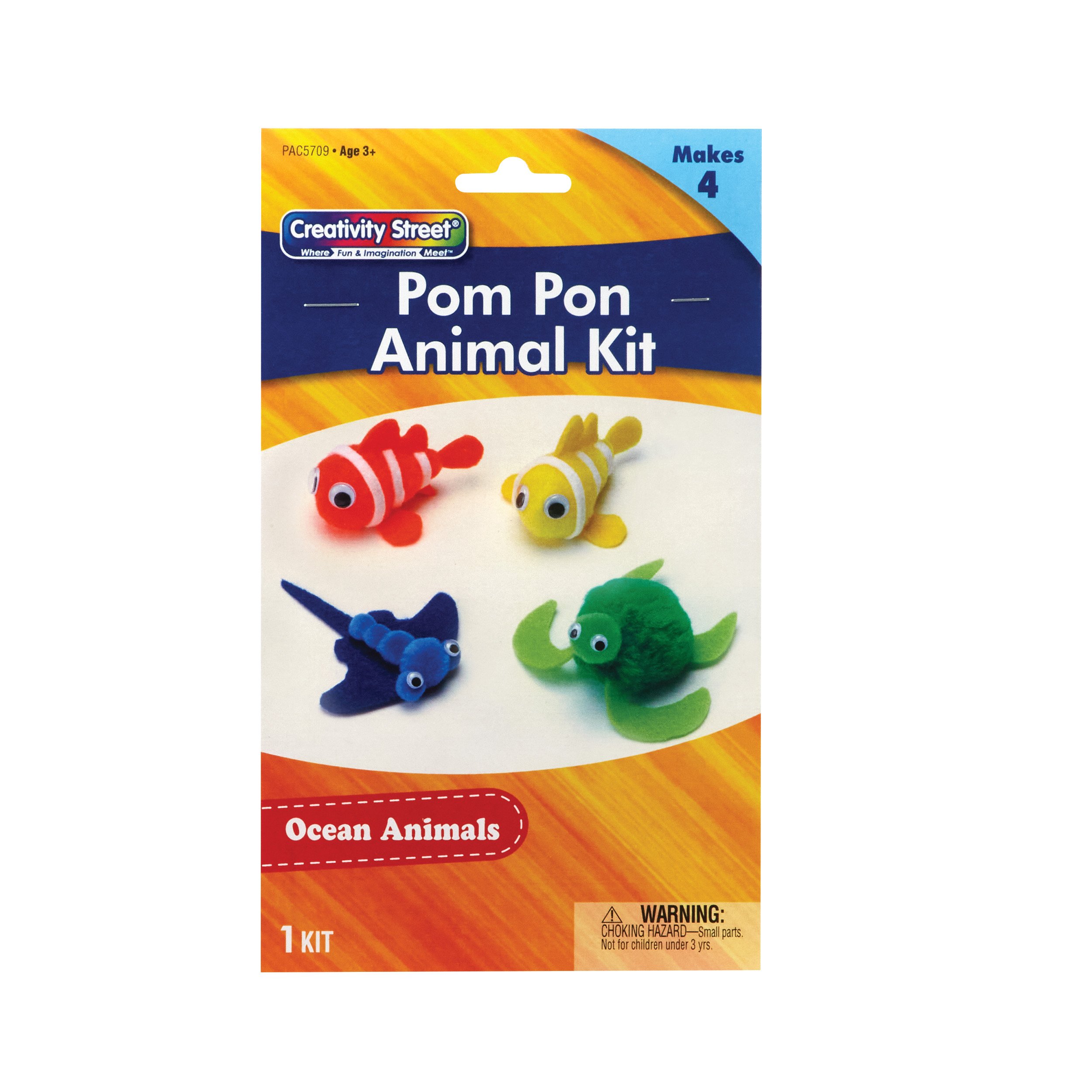 Creativity Street Pom Pon Ocean Animals Kit - Shop Craft basics at H-E-B