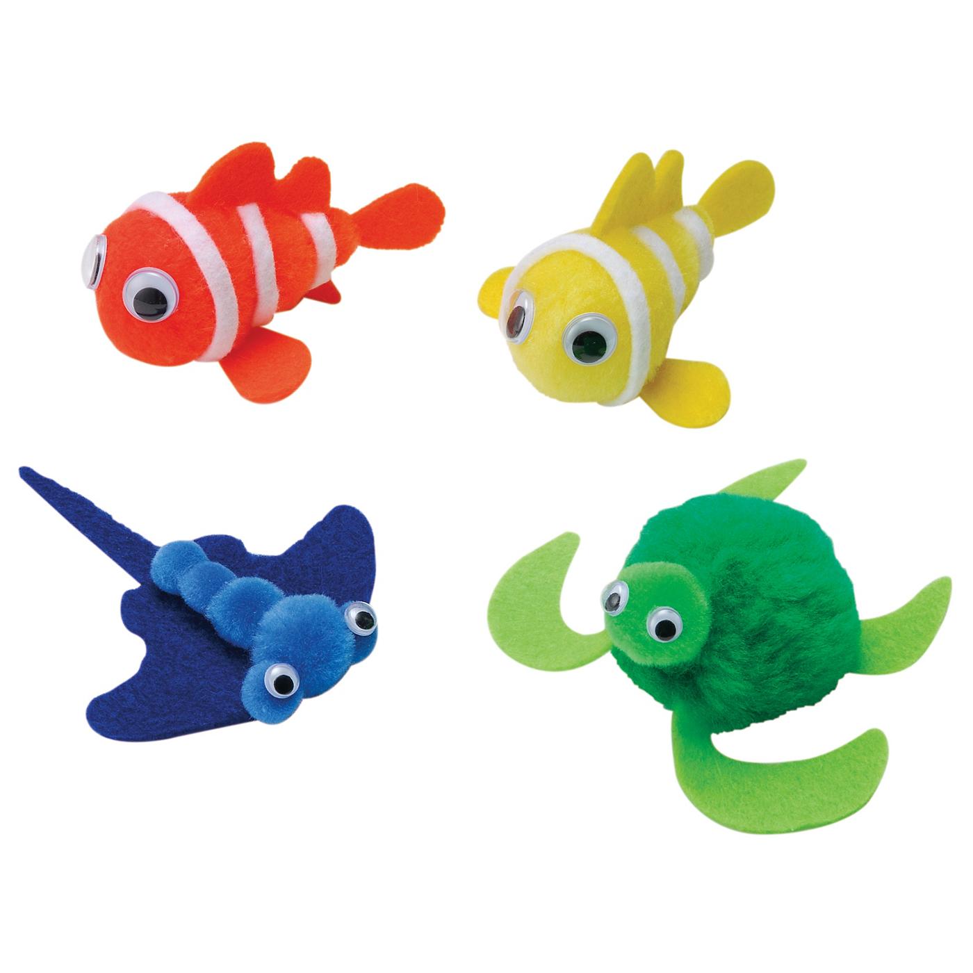 Creativity Street Pom Pon Ocean Animals Kit - Shop Craft basics at H-E-B