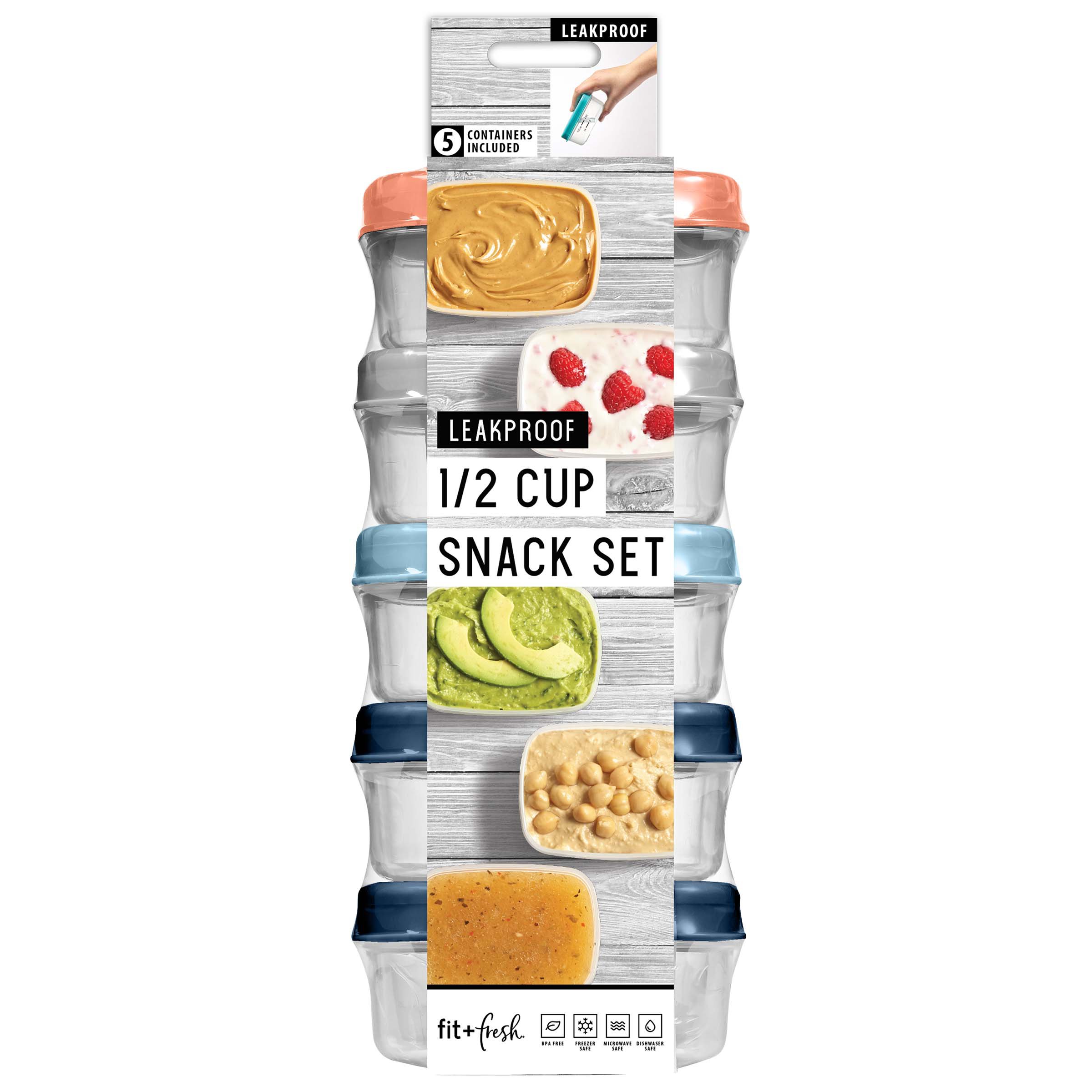 Fit + Fresh Leakproof Half Cup Snack Set - Shop Food storage at H-E-B