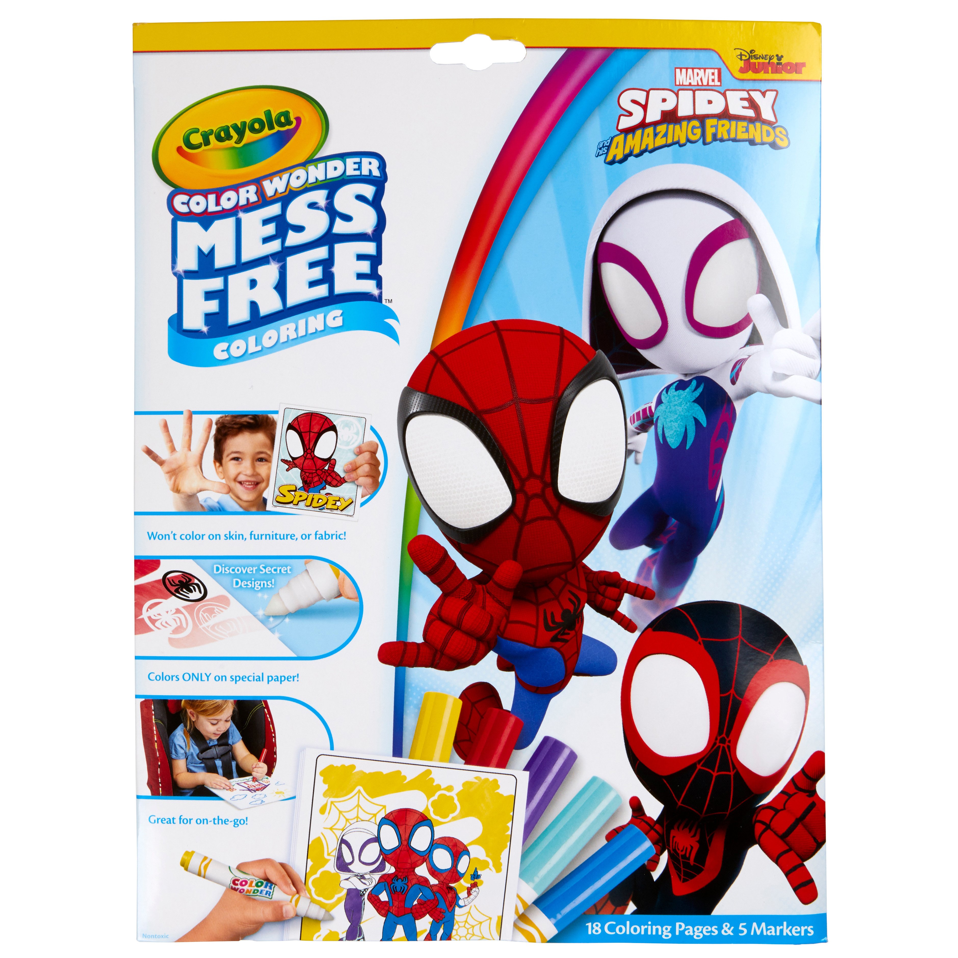 Crayola Color Wonder Mess Free Coloring Kit - Spidey & His Amazing ...
