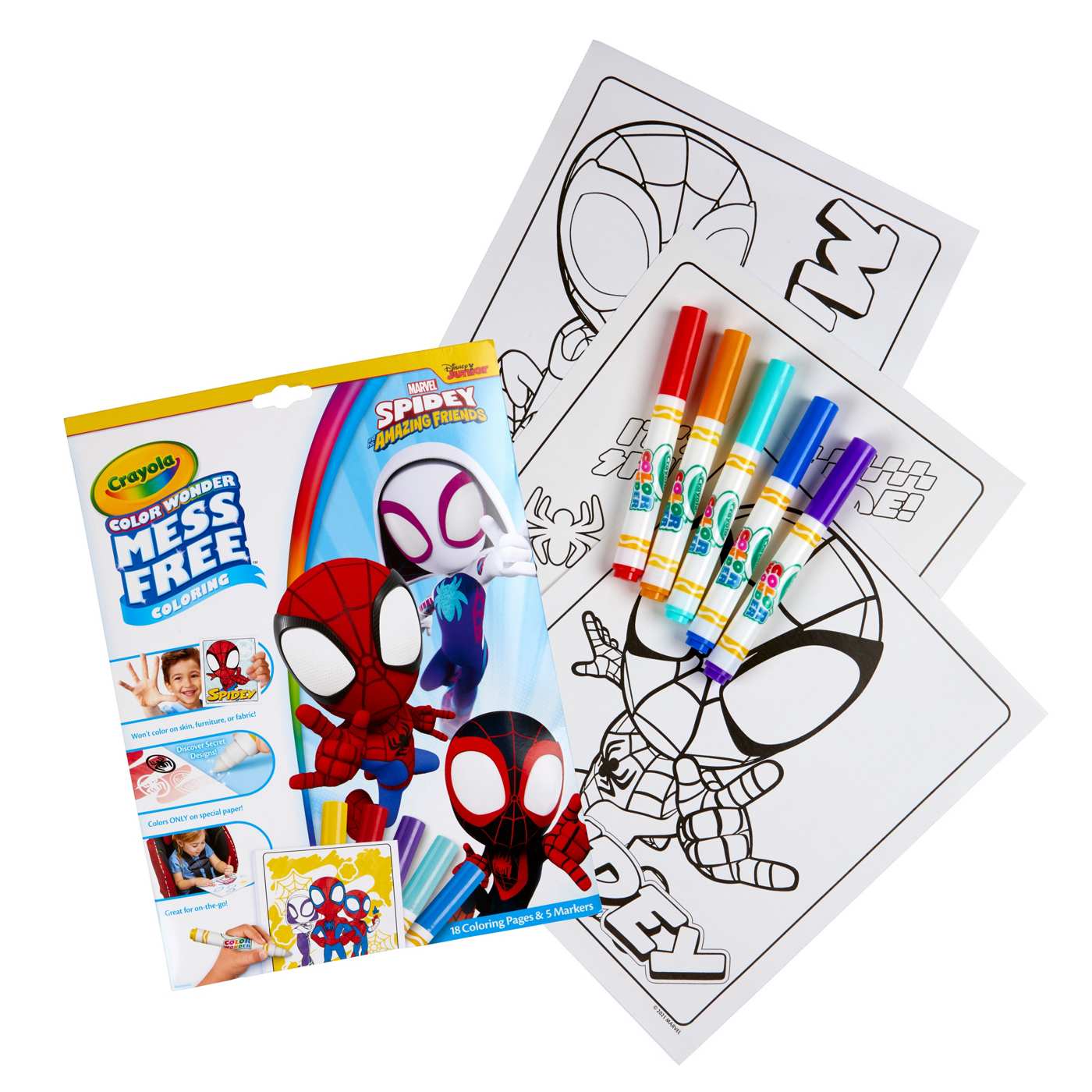 Crayola Color Wonder Mess Free Coloring Kit - Spidey & His Amazing ...