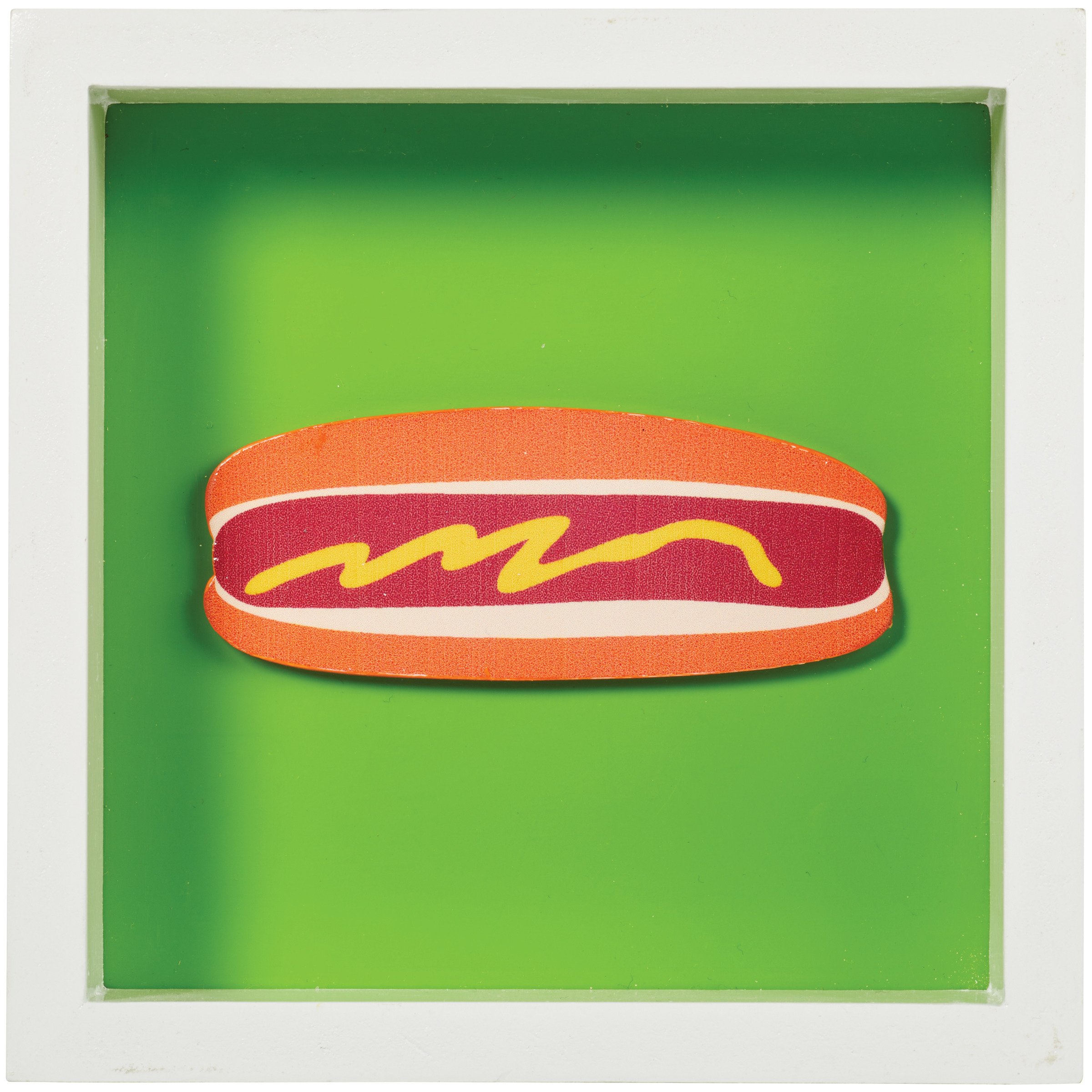 Destination Holiday Hot Dog Wood Frame Summer Square Wall Decor - Shop ...