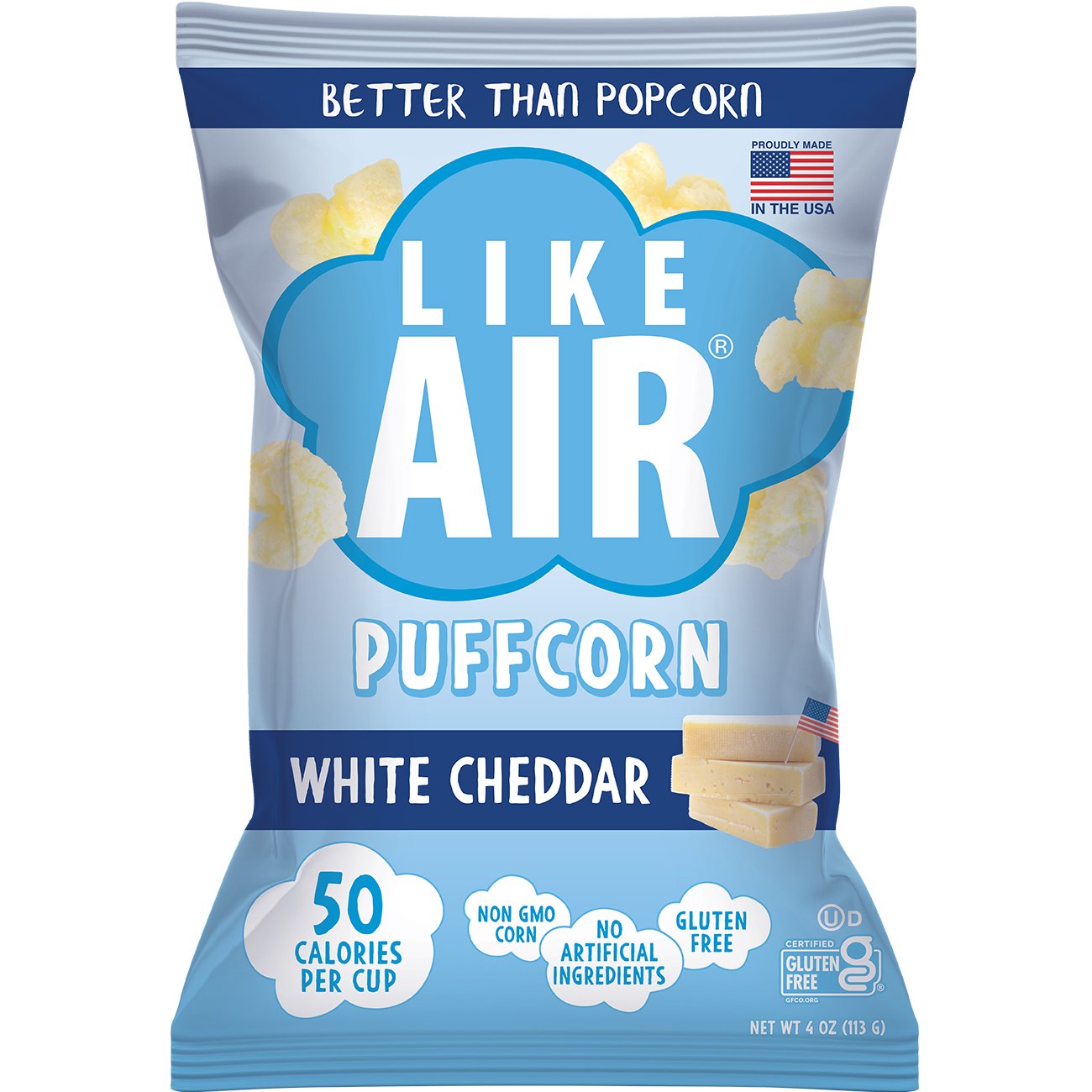 Like Air Baked Puffcorn - White Cheddar - Shop Popcorn at H-E-B