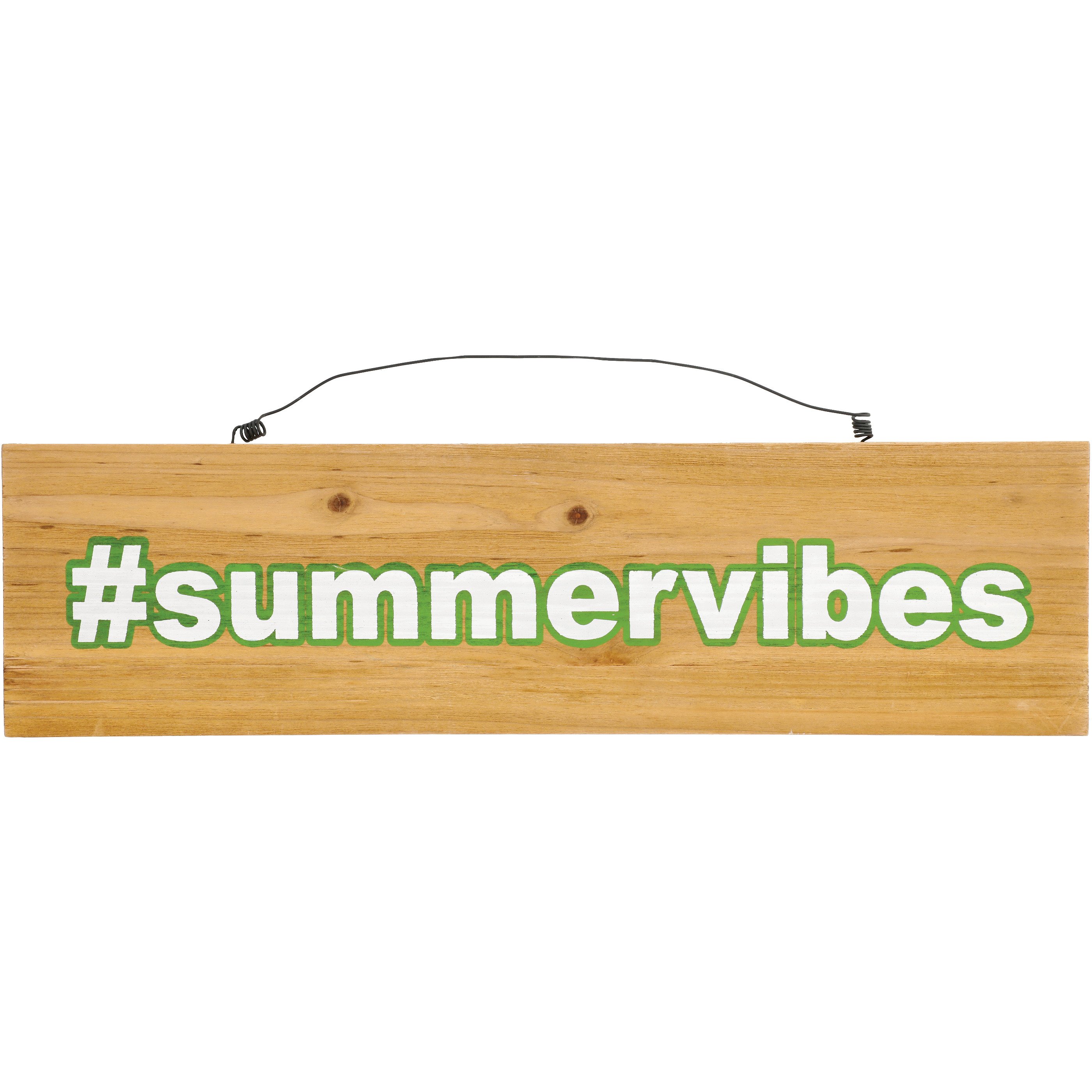 Destination Holiday Summer Vibes Wooden Wall Sign - Shop Seasonal decor ...