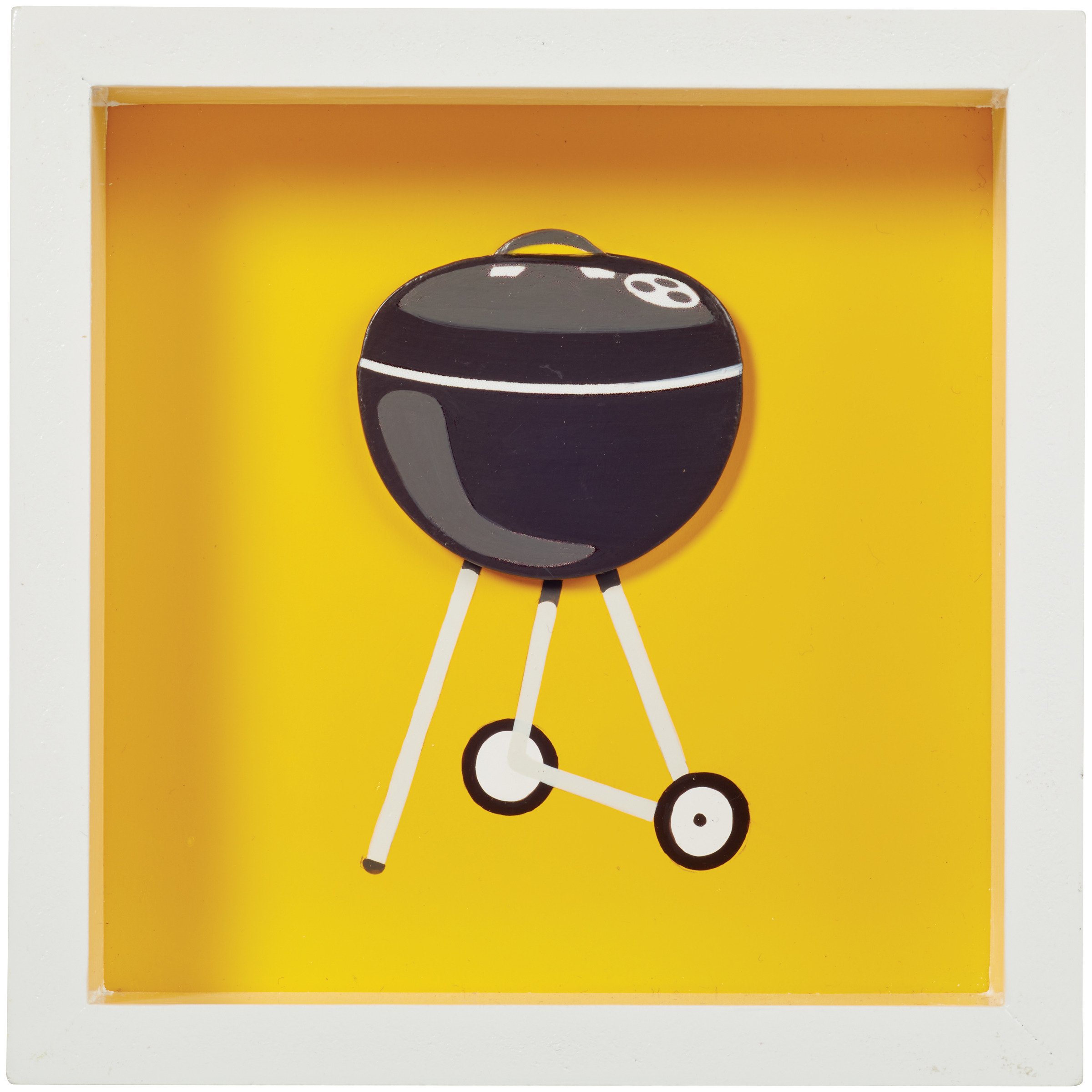 Destination Holiday Grill On Wheels Wood Frame Summer Square Wall Decor ...