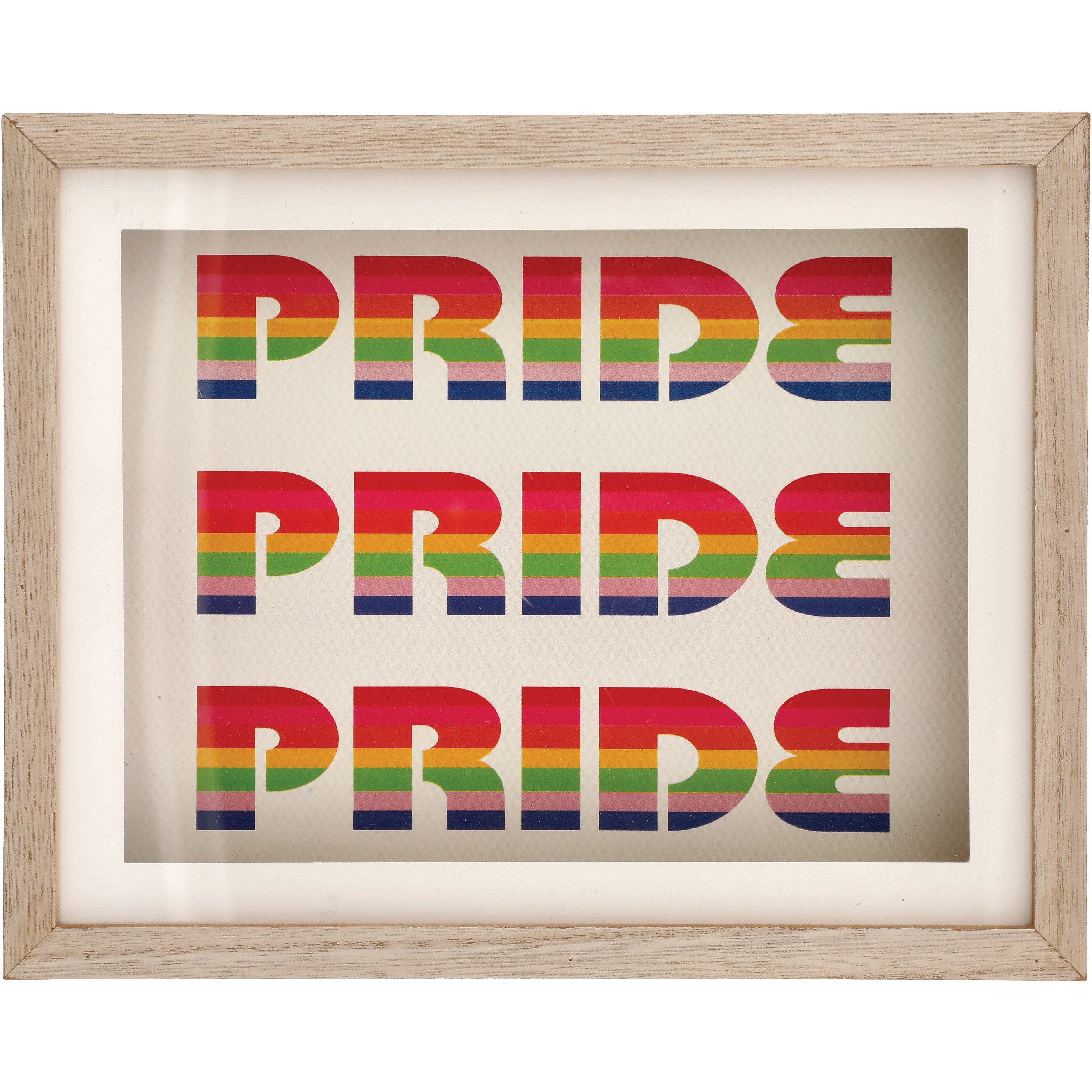 Destination Holiday Wood Frame Pride Wall Decor - Shop Seasonal decor ...