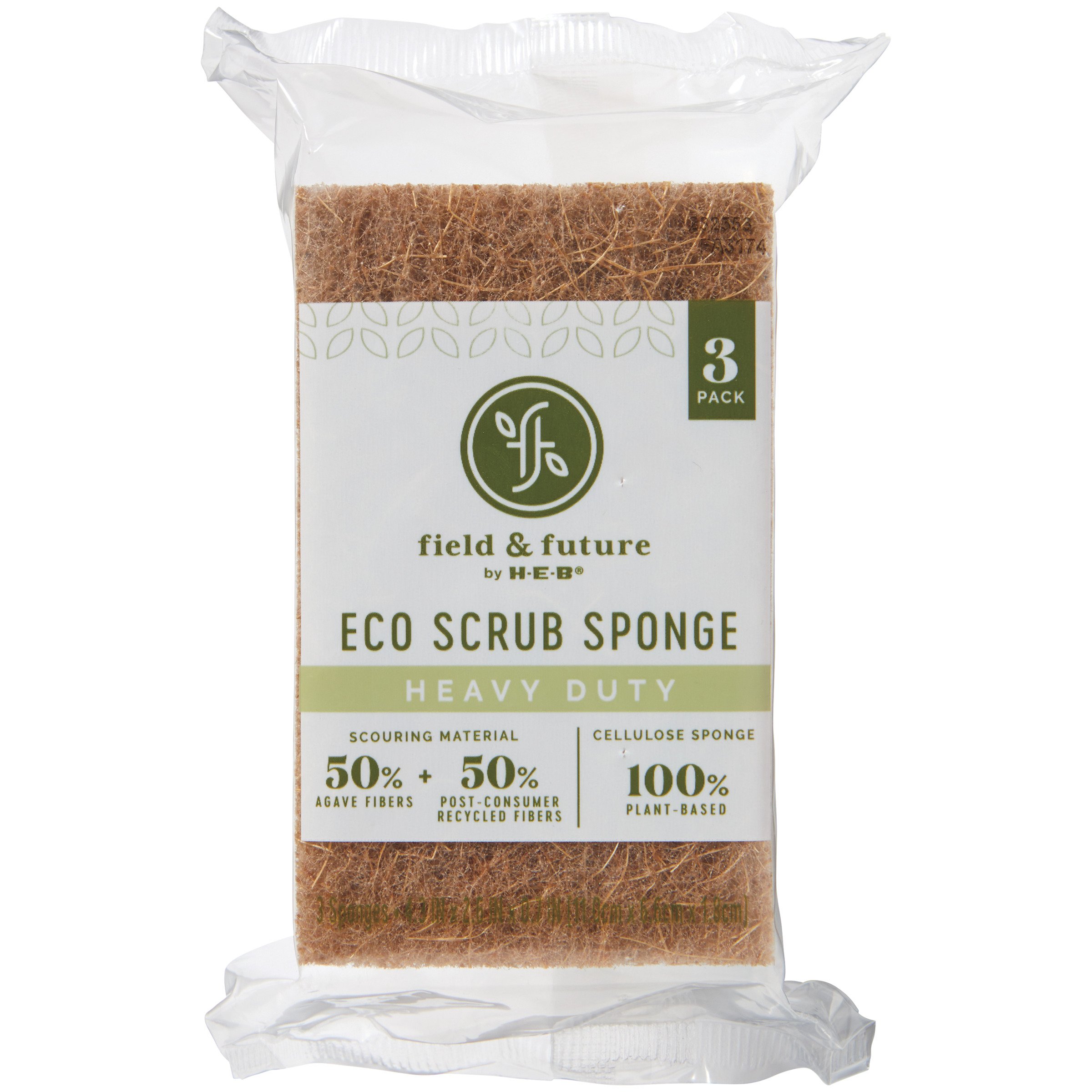 Field & Future by H-E-B Heavy Duty Eco Scrub Sponges - Shop Sponges ...