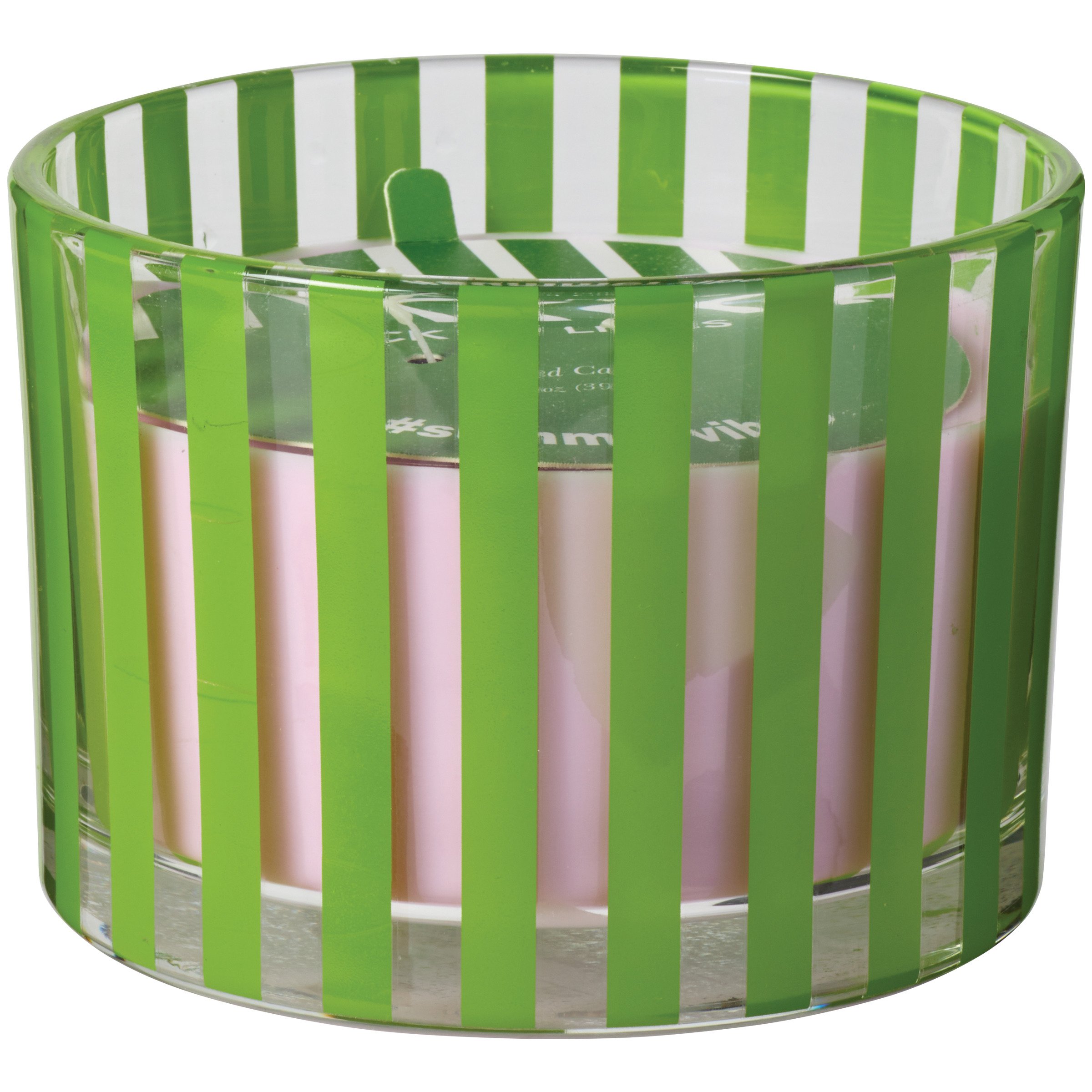 Destination Holiday Summer Stripes Pickup Limes Scented Green Glass ...