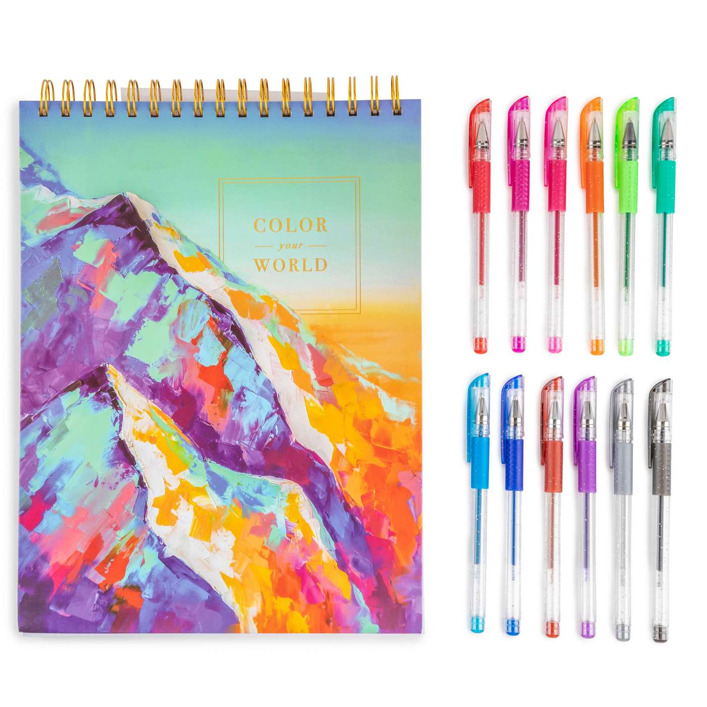 Scribble & Scribe Color Your World Sketchbook with Gel Pen Set - Shop ...