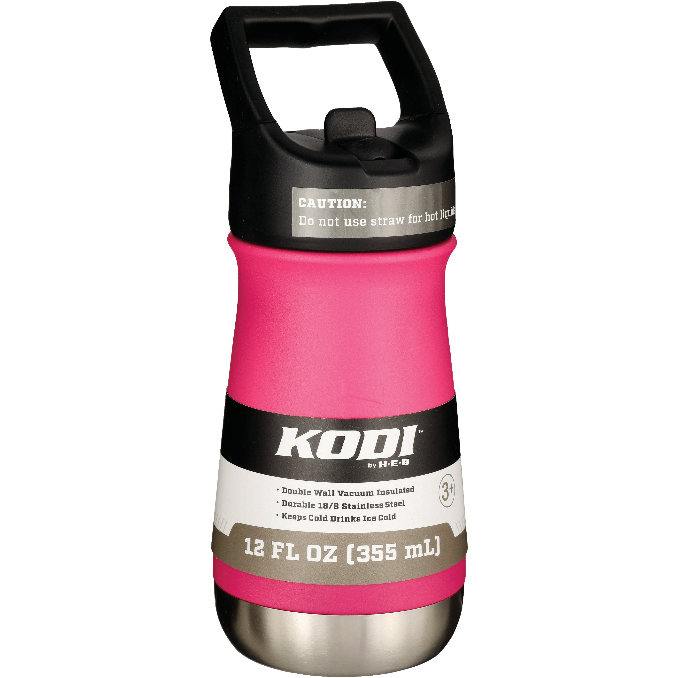 KODI by H-E-B Kids Stainless Steel Water Bottle - Hot Pink - Shop Cups ...