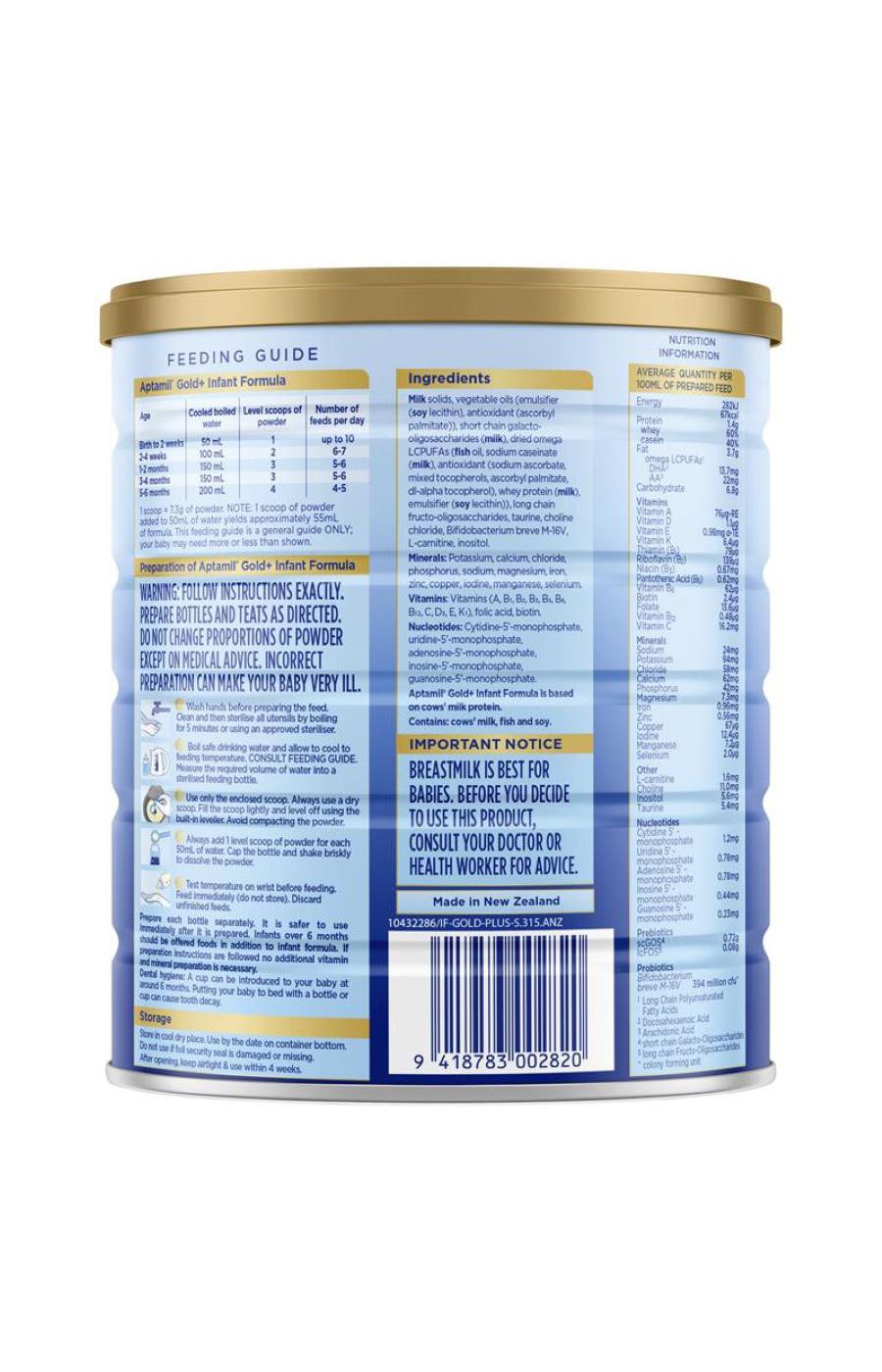 Aptamil Gold+ Premium Infant Formula - Stage 1 - Shop Formula at H-E-B