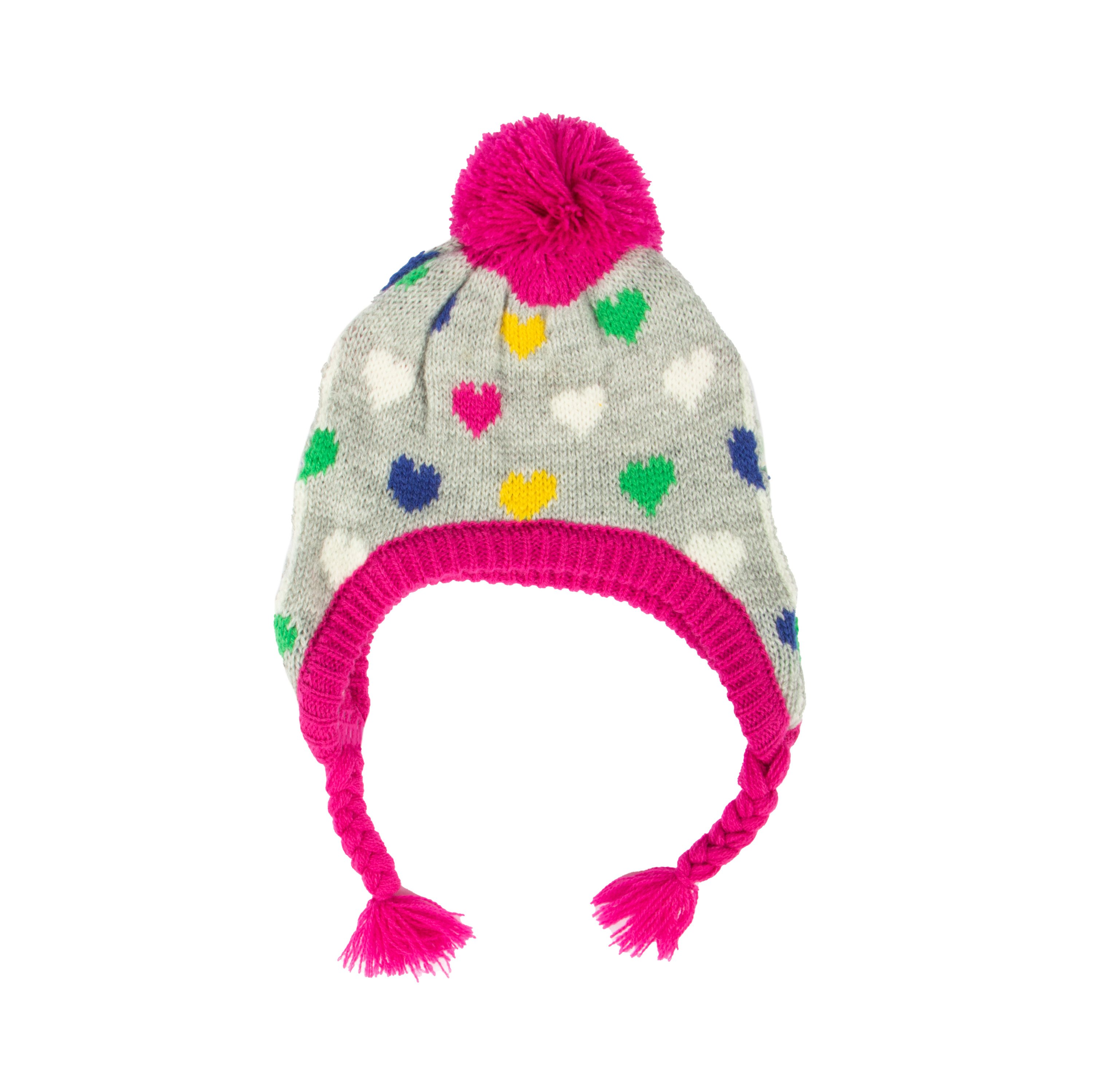 Simply Dog Multi Heart Pom Hat XS/S - Shop Clothes at H-E-B