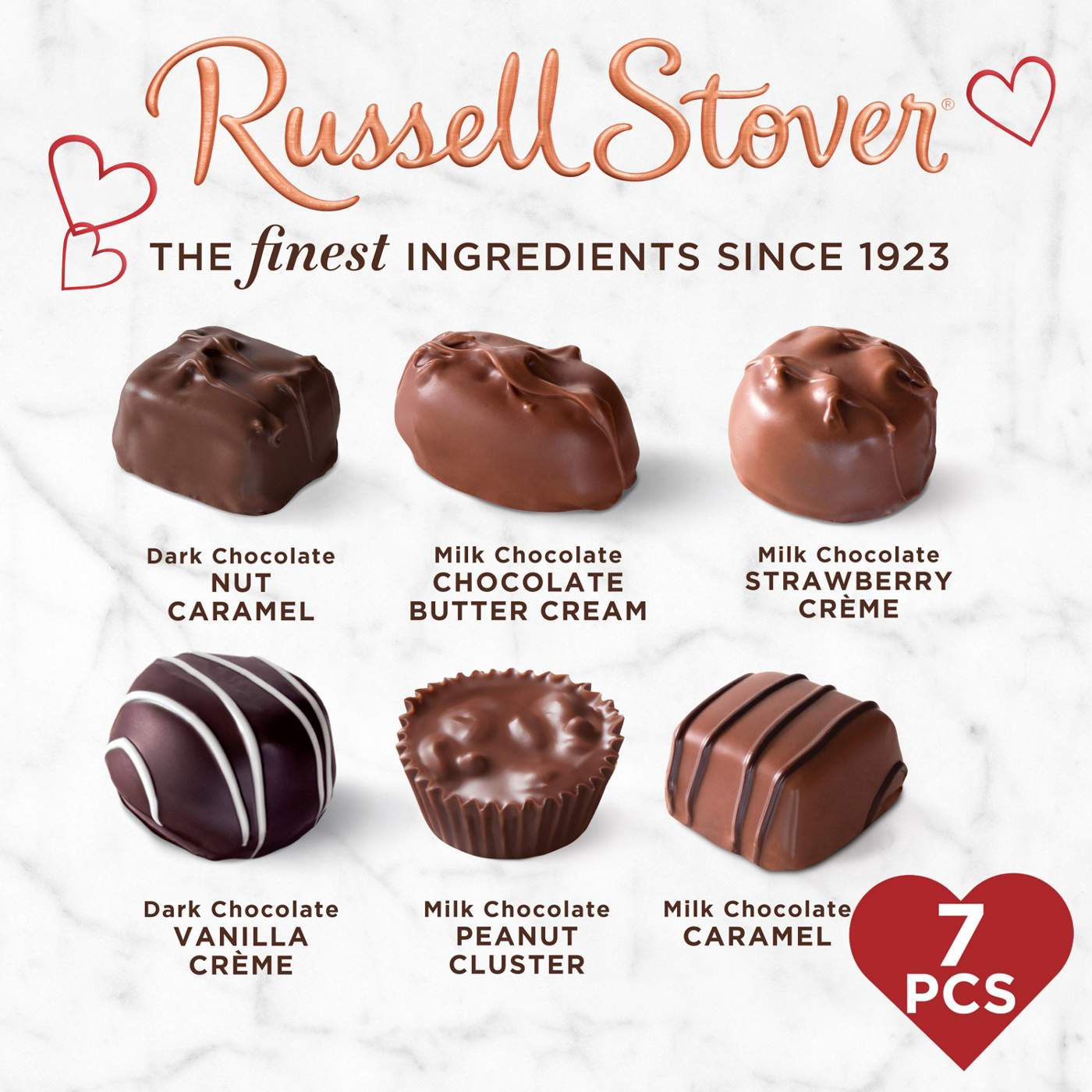 Russell Stover Color by Sticker Assorted Chocolates Valentine's Heart ...
