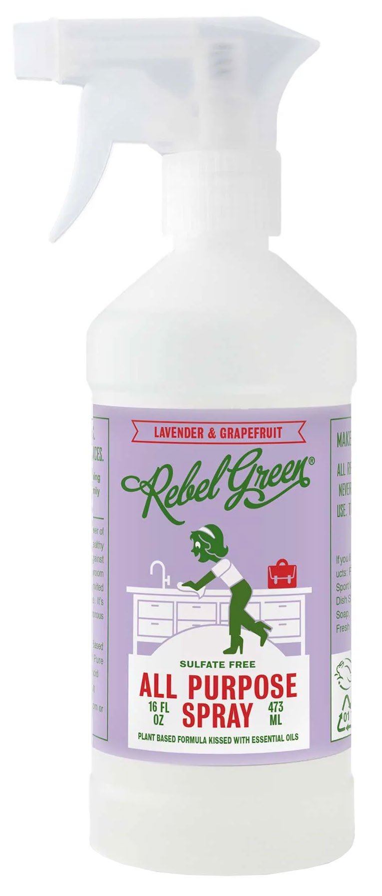Rebel Green All Purpose Cleaner - Lavender and Grapefruit, 16 oz ...