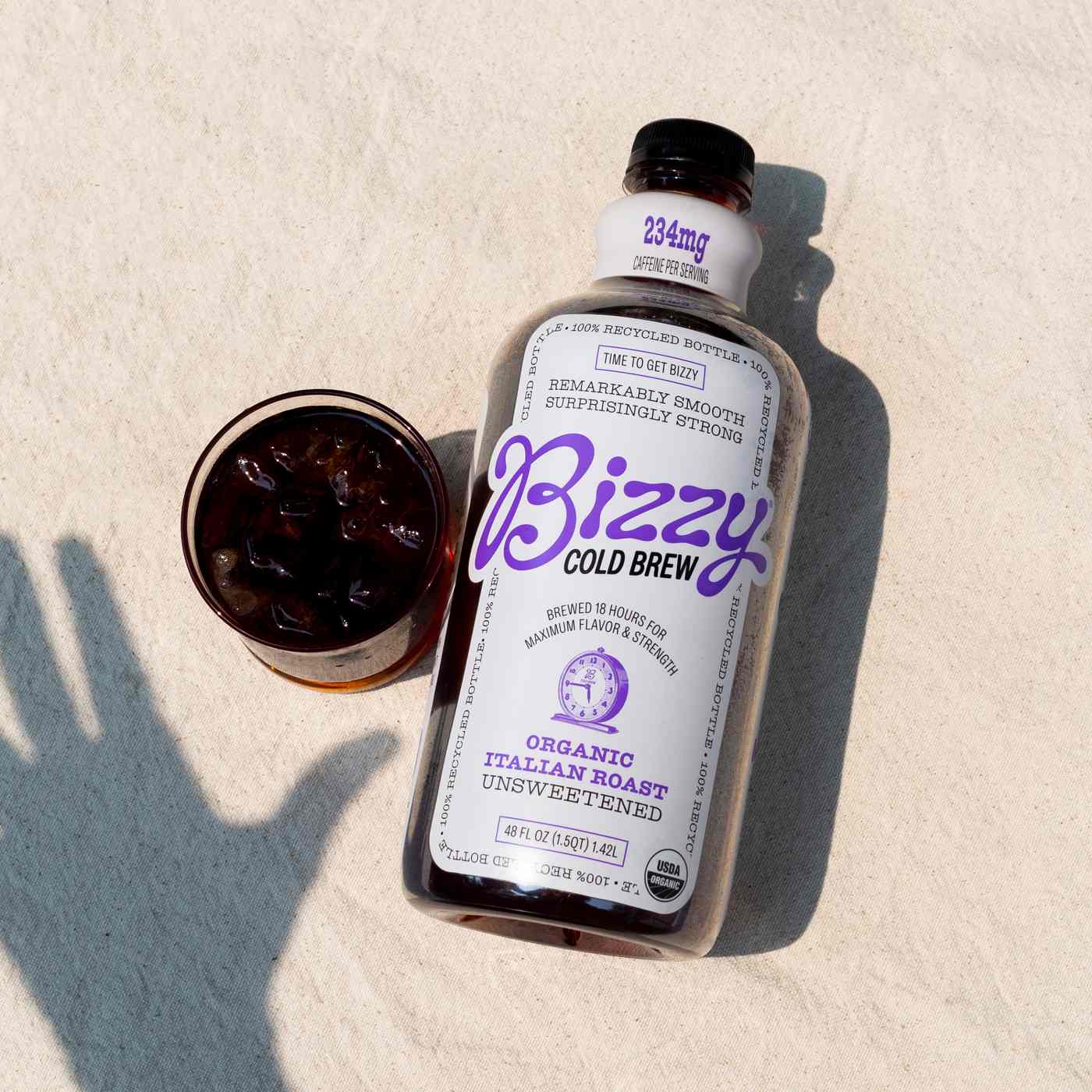 Bizzy Organic Italian Roast Unsweetened Cold Brew Coffee - Shop Coffee ...