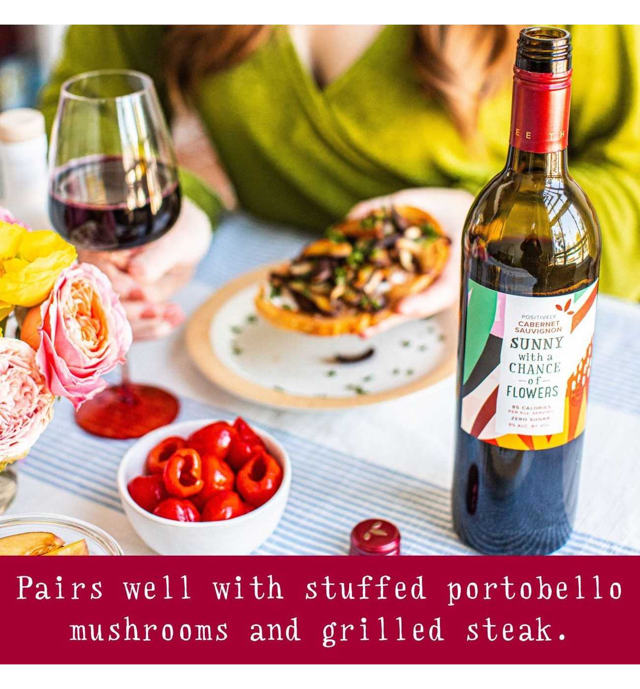 Sunny with a Chance of Flowers Sunny Cabernet Sauvignon - Shop Wine at ...