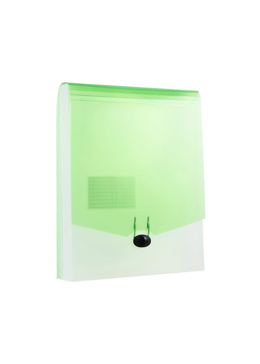 Filexec Vertical 6 Pocket Poly Expanding File - Green - Shop Folders at ...