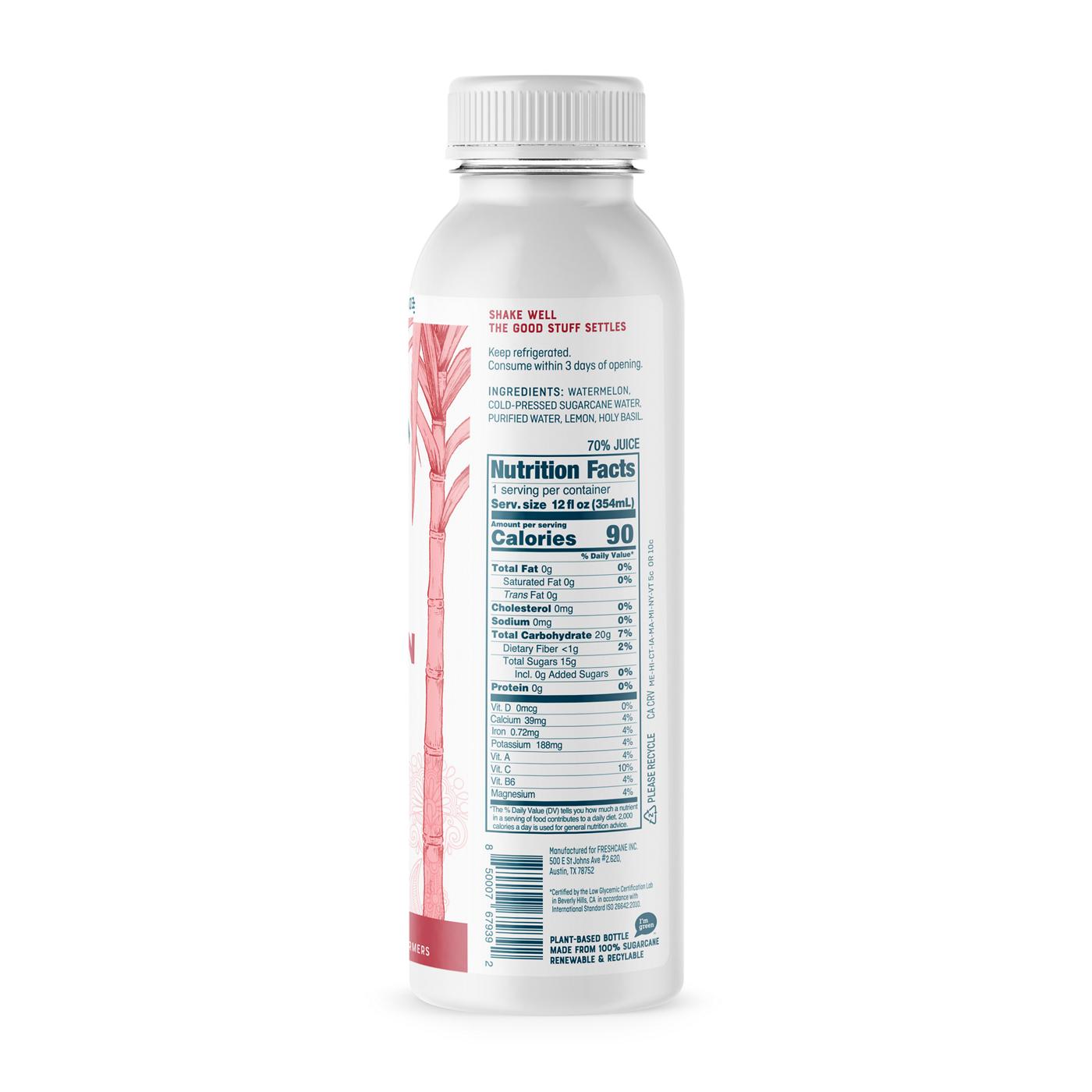 Bhoomi Watermelon & Holy Basil - Hydration+ Cold-Pressed Cane Water ...