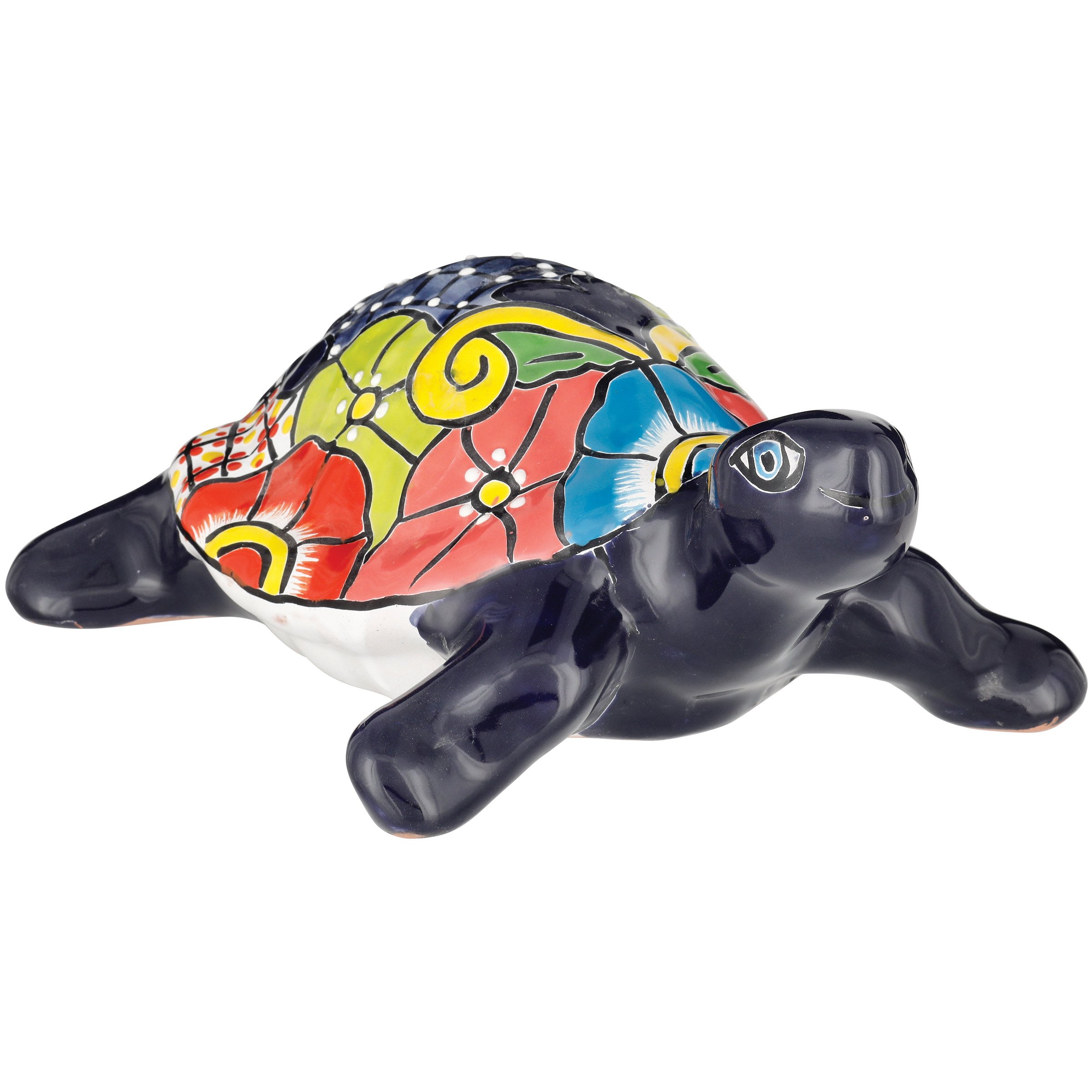 Blue Orange Pottery Talavera Turtle - Shop Outdoor decor at H-E-B