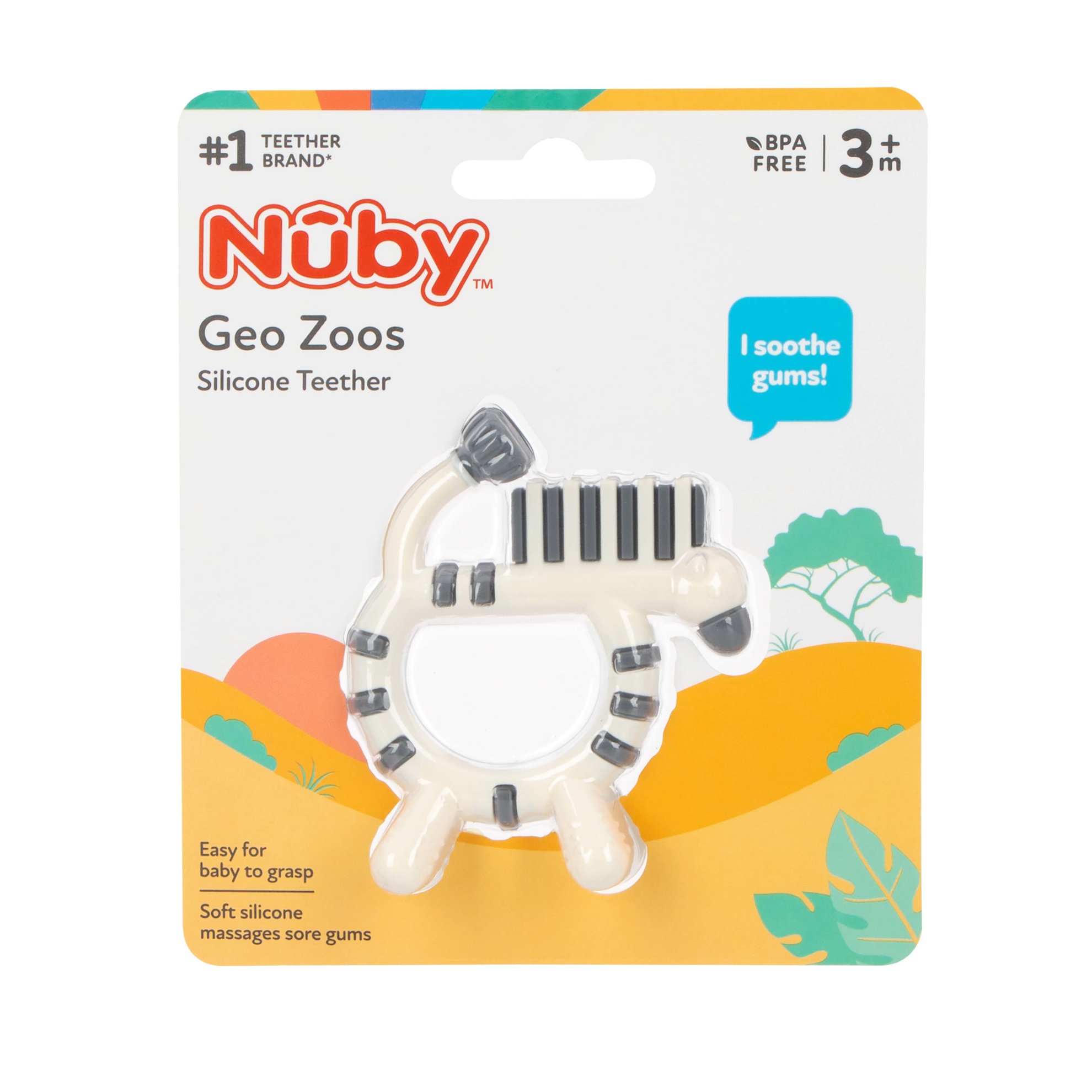 Nuby Geo Zoos Silicone Teether - Shop Teething at H-E-B