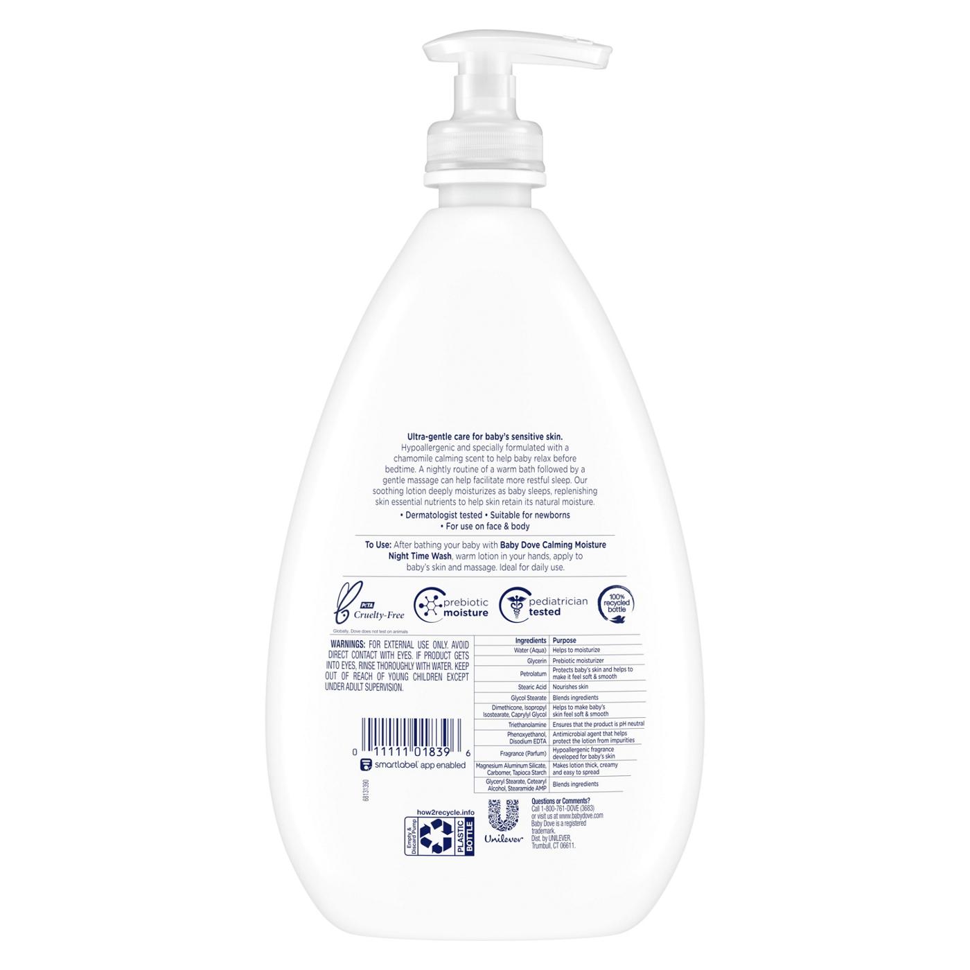 Baby Dove Calming Moisture Night Time Lotion - Shop Lotion & powder at ...