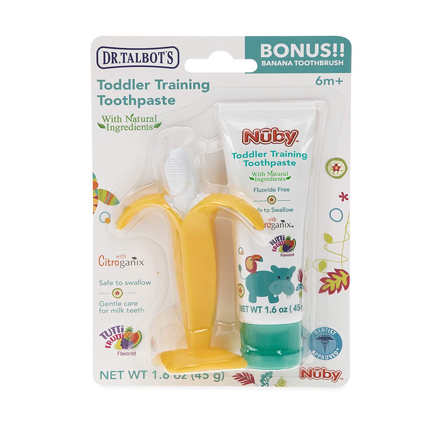 Dr. Talbot's Toddler Training Toothpaste with Banana Toothbrush - Shop ...
