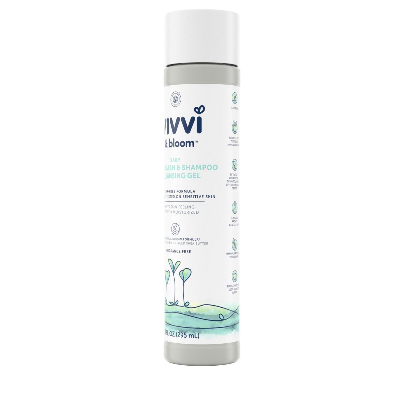 Vivvi & Bloom 2-in-1 Baby Wash & Shampoo Cleansing Gel, Fragrance-Free ...