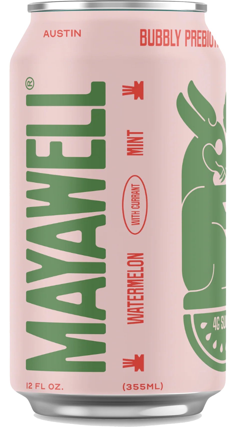 Mayawell Watermelon Mint with Currant Prebiotic Soda - Shop Soda at H-E-B