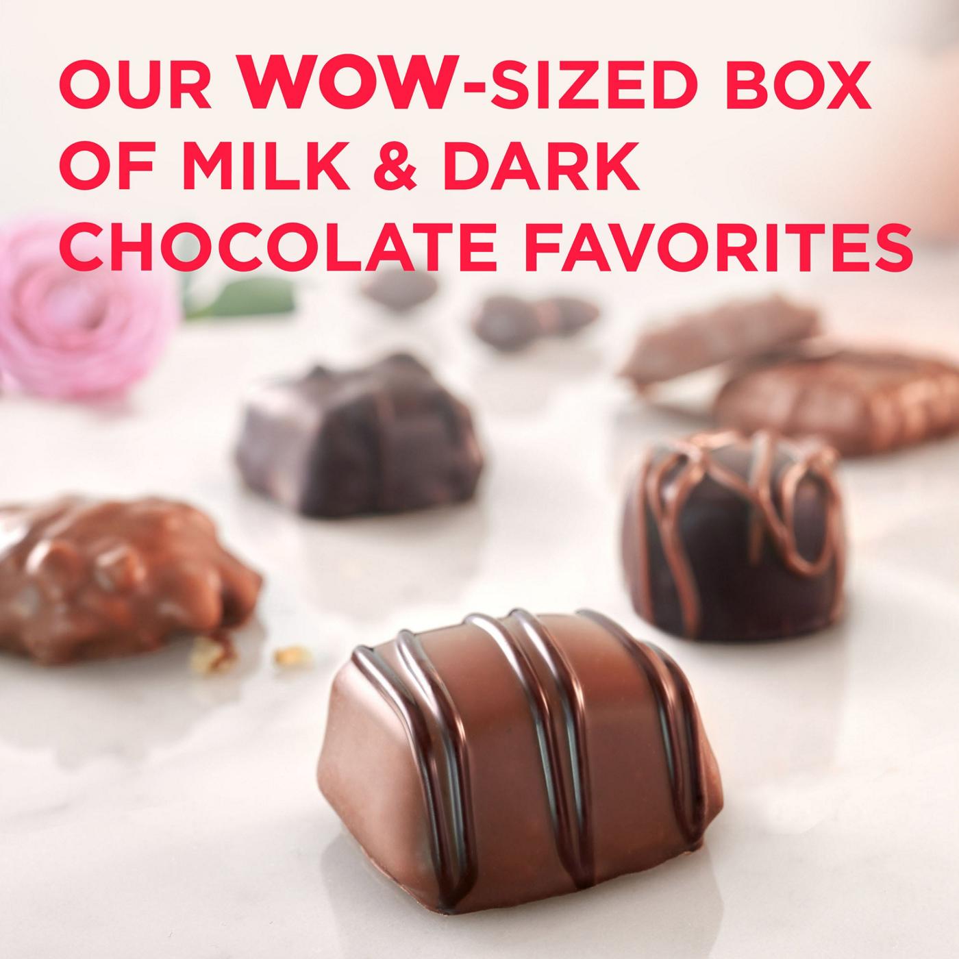 Russell Stover Assorted Milk & Dark Chocolates Valentine's Gift Box, 33 ...