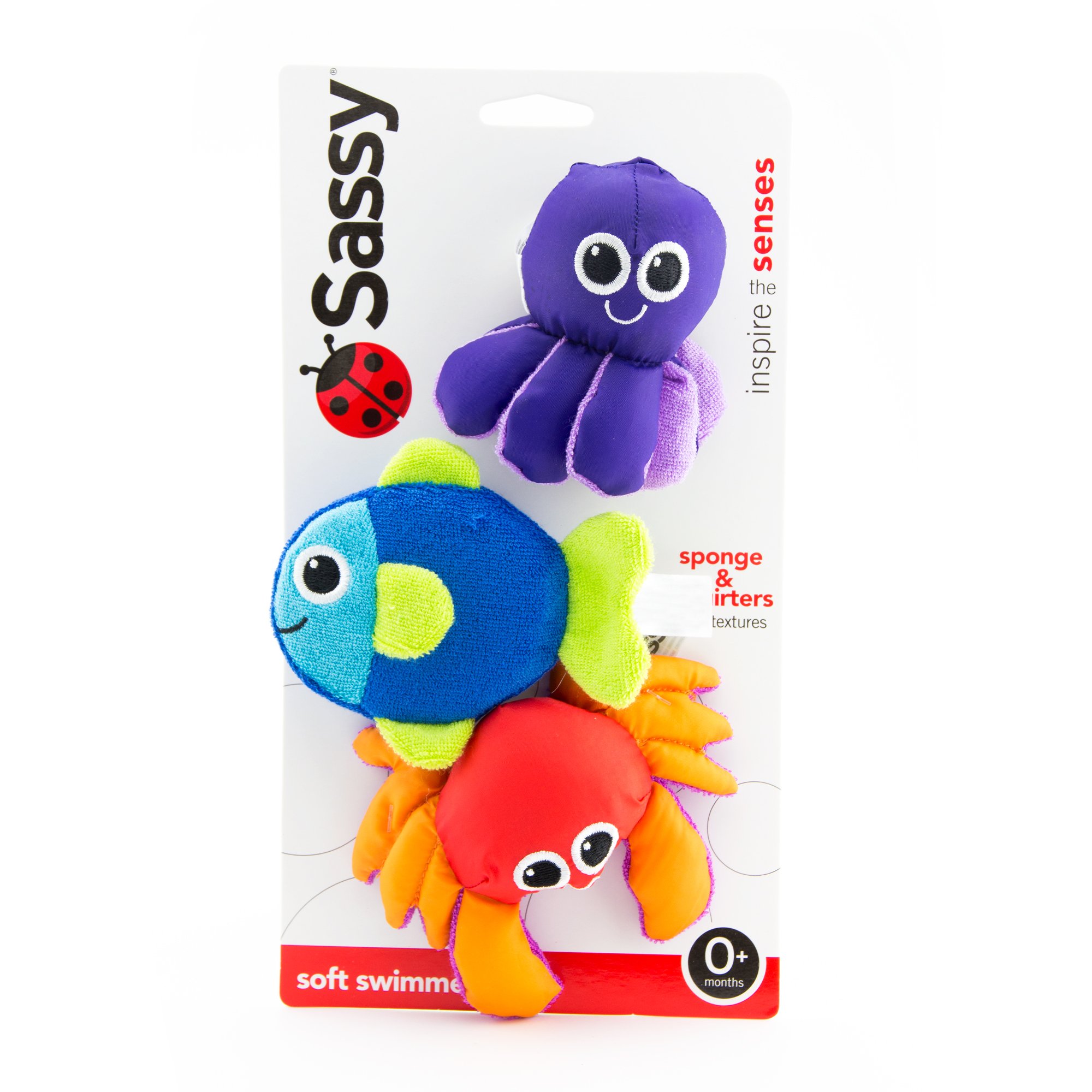 Sassy Soft Swimmers Bath Sponge & Squirters - Shop Baby toys at H-E-B