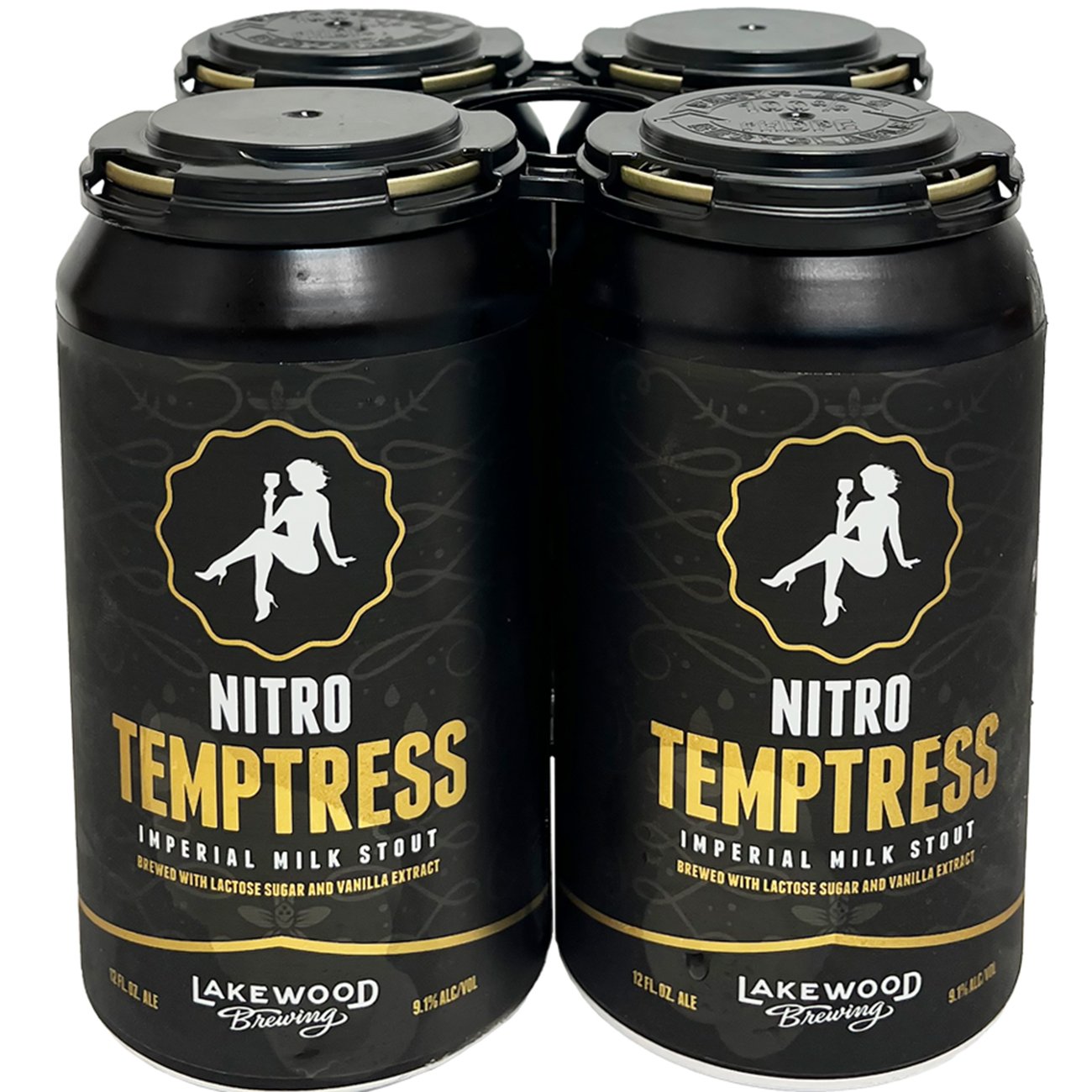 Lakewood Nitro Temptress Imperial Milk Stout Craft Beer 4 pk Cans ...