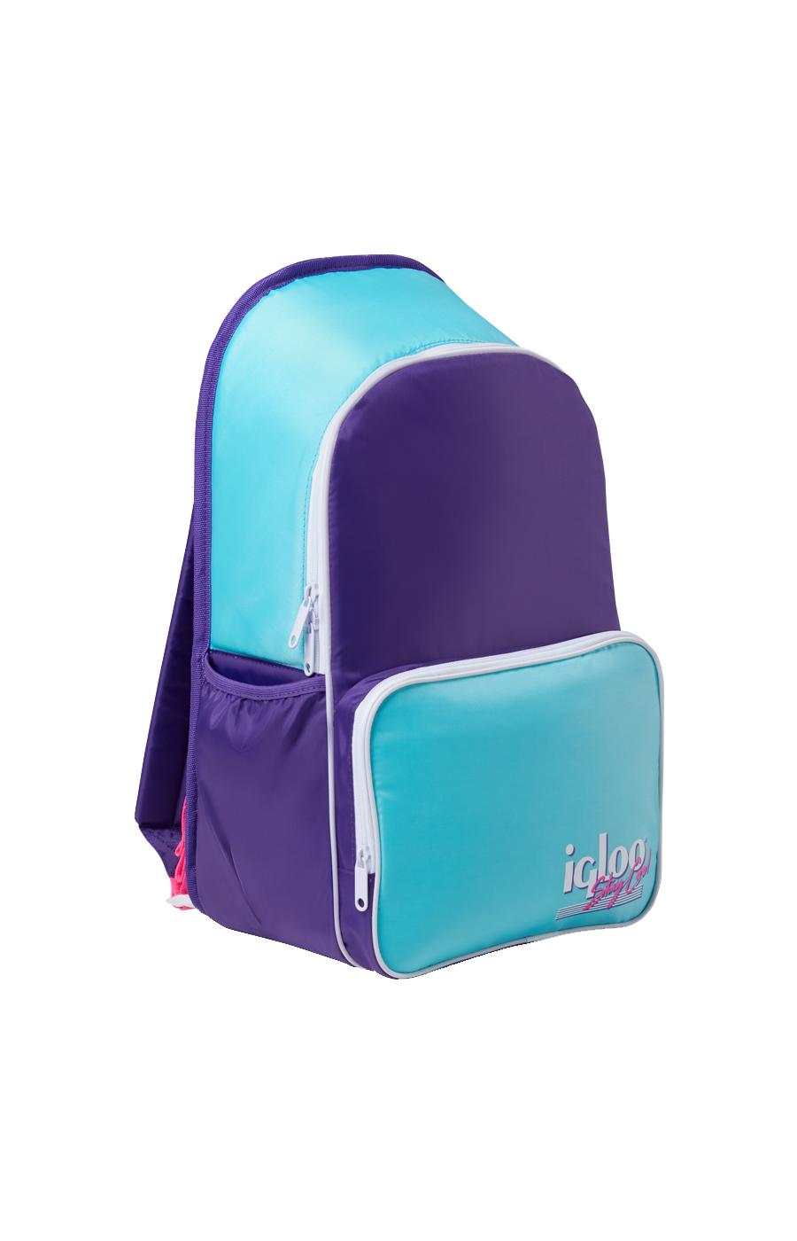 Igloo Retro Backpack Cooler - Purple/Aqua - Shop Coolers & ice packs at ...