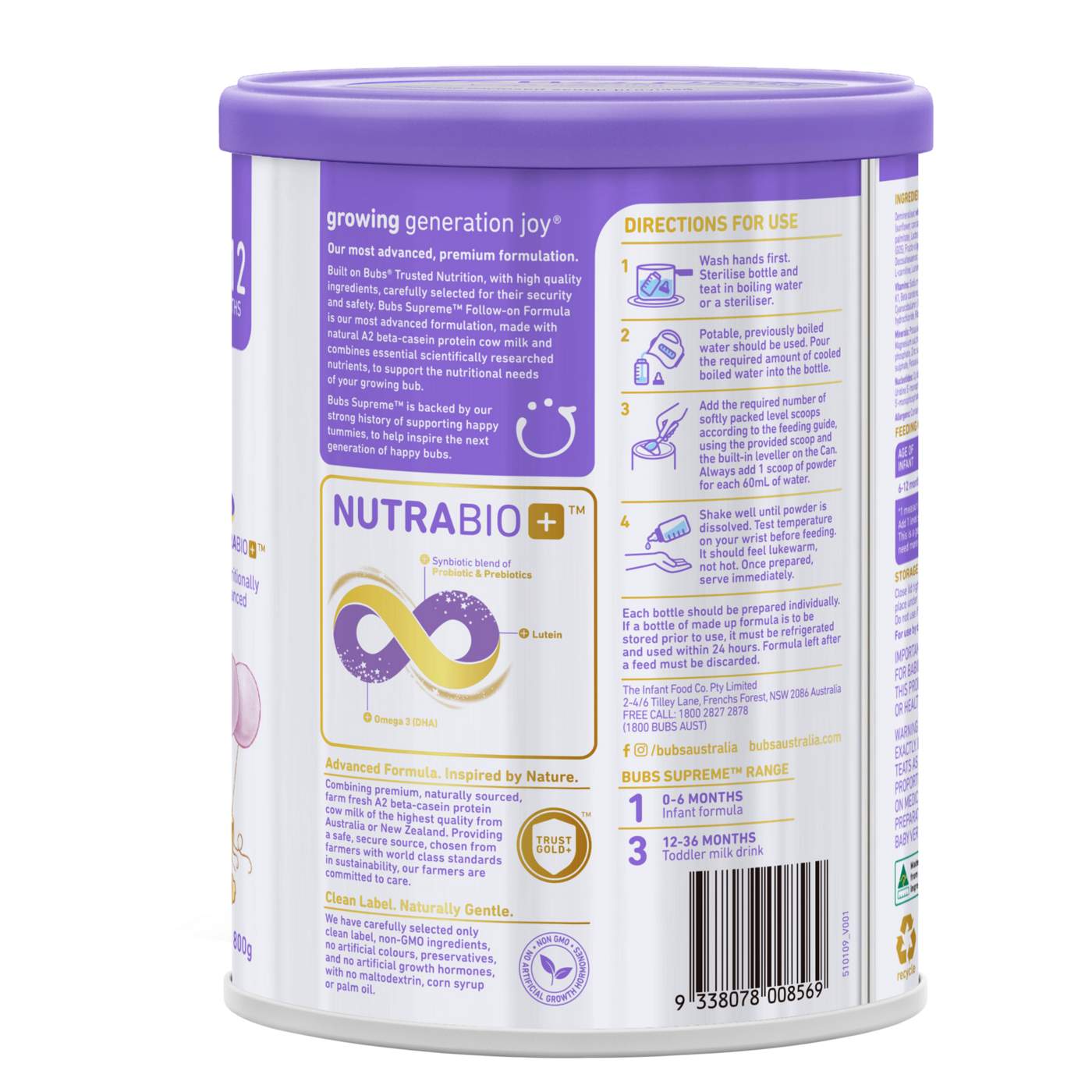 Bubs Supreme Infant Formula - Stage 2 - Shop Formula at H-E-B