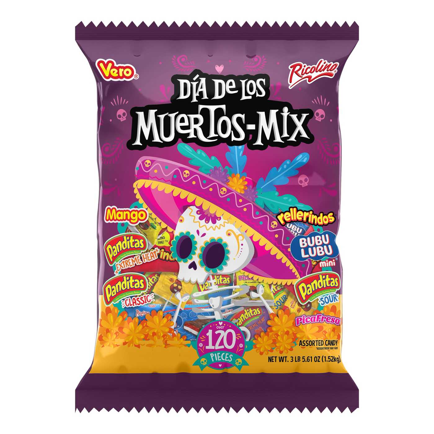 Vero & Ricolino Dia De Los Muertos Mix Halloween Candy - Shop Candy at ...