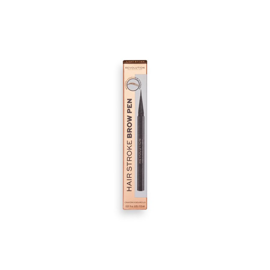 Makeup Revolution Hair Stroke Brow Pen Light Brown - Shop Brow pencils ...