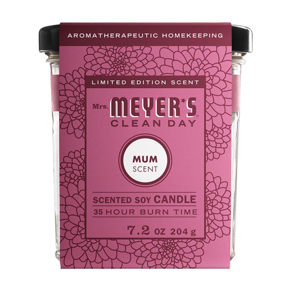 Mrs. Meyer's Clean Day Soy Mum Candle - Shop Candles at H-E-B