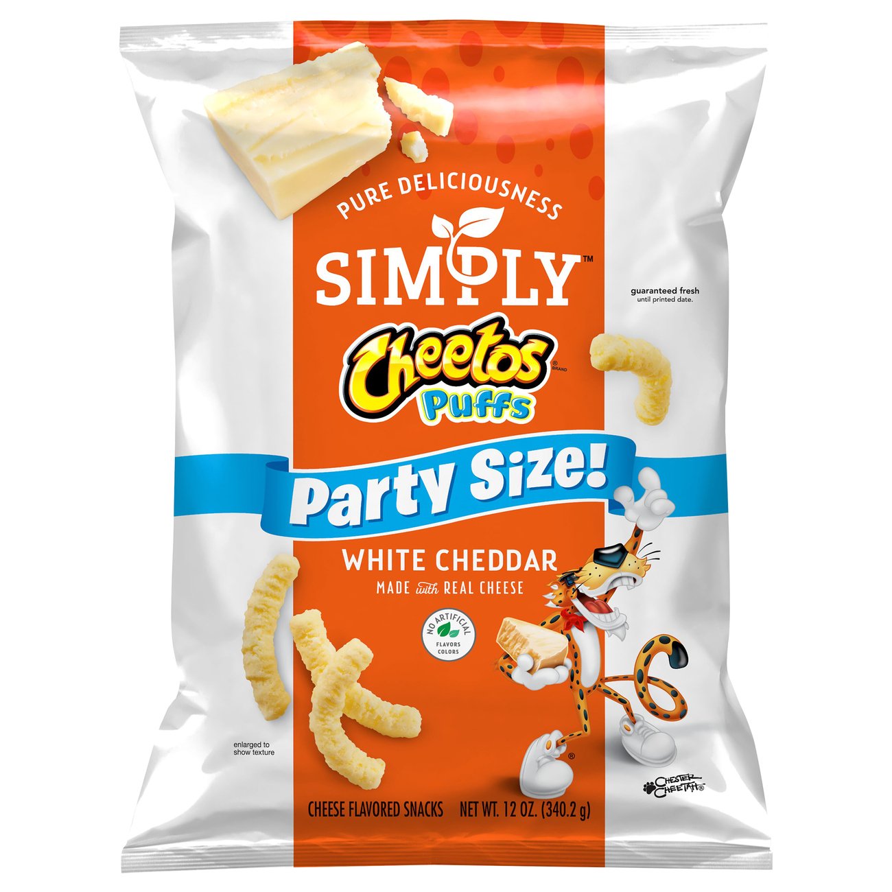 Cheetos Simply Puffs White Cheddar Party Size - Shop Chips at H-E-B