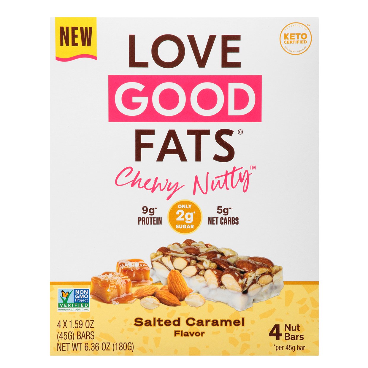 Love Good Fats Chewy Nutty Salted Caramel - Shop Diet & fitness at H-E-B